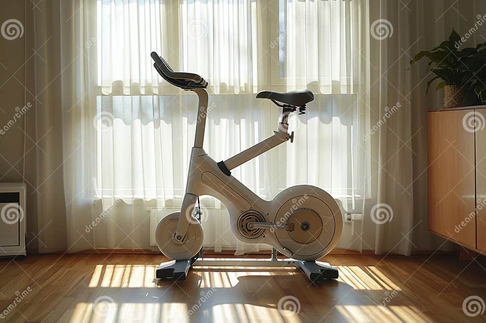 Modern Exercise Bike for Training Stock Photo - Image of people, bike ...