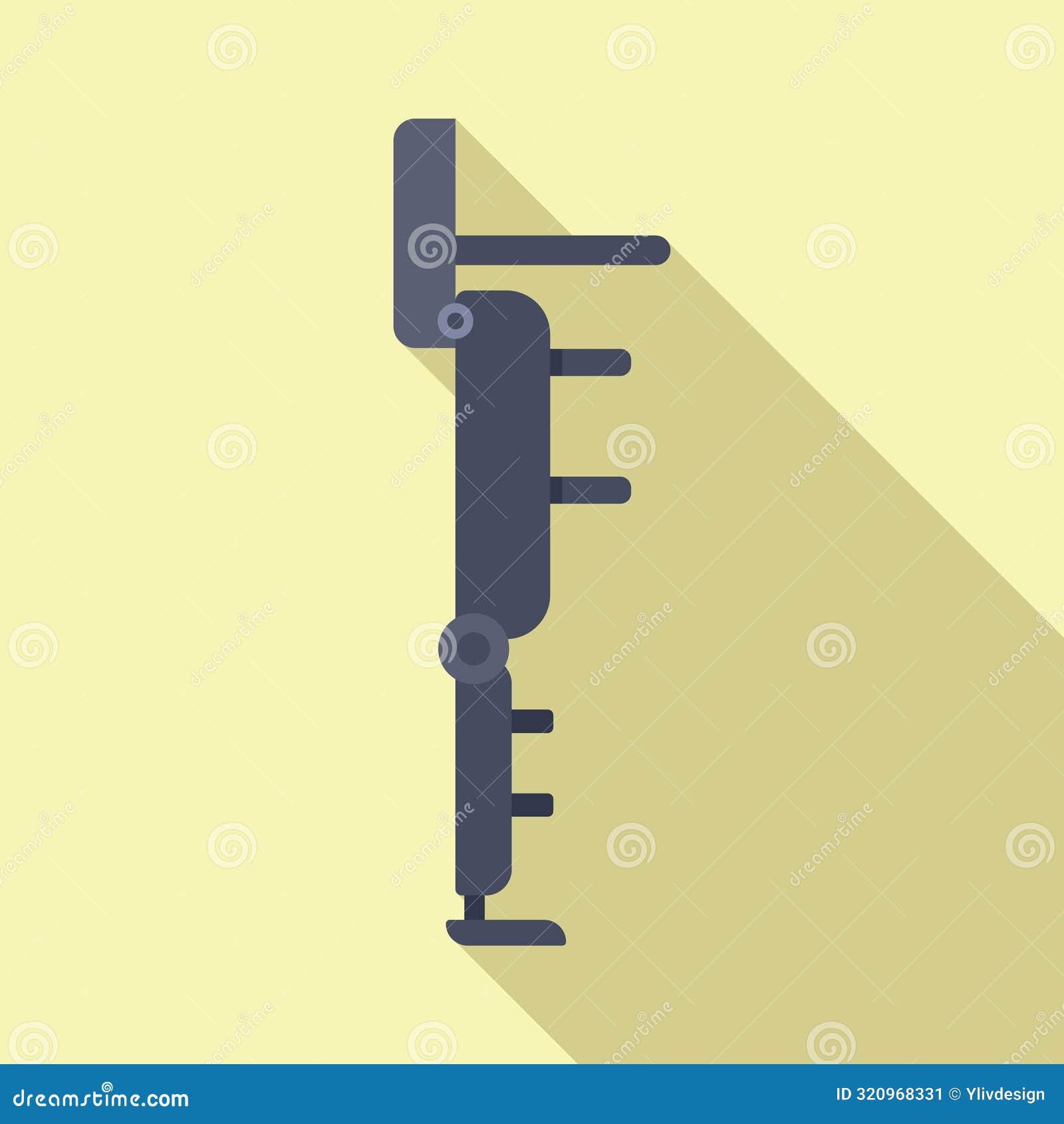 Modern Exoskeleton Prosthetic Leg For Support Vector Illustration ...