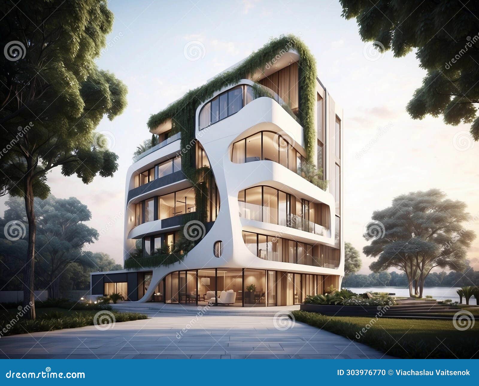 Modern Experimental Building Concept Stock Photo - Image of design ...