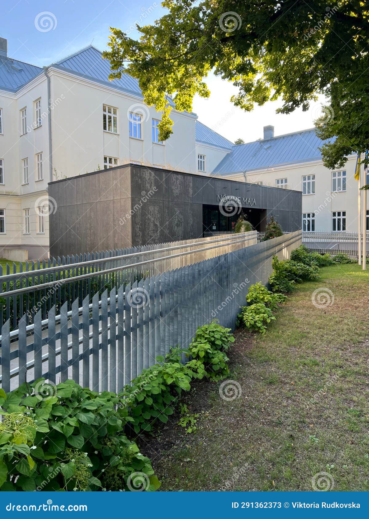A Modern Extension To a Building in the Soviet Empire Style. Stock ...