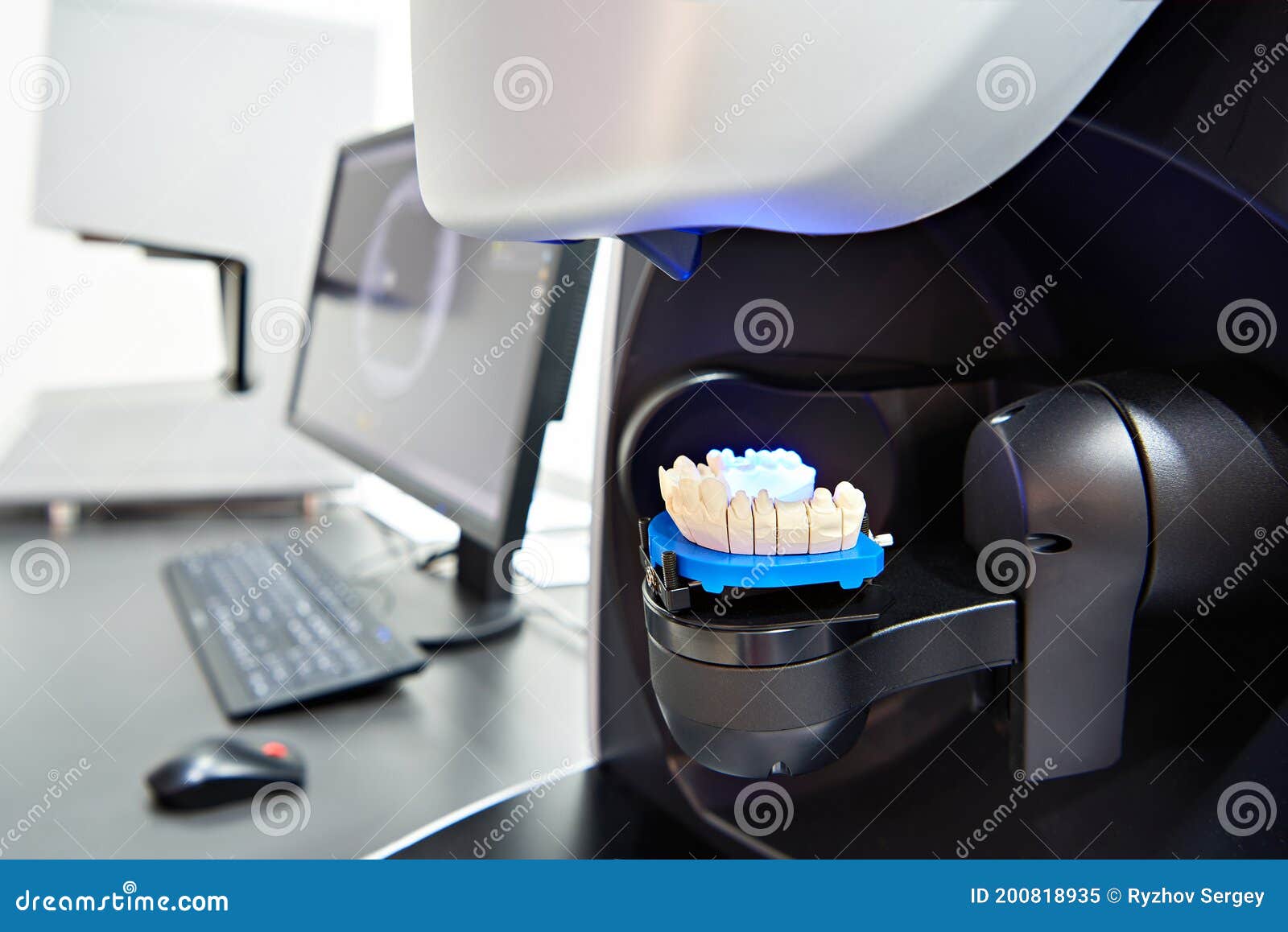 Extraoral Laboratory Dental Scanner Stock Image - Image of prostheses ...
