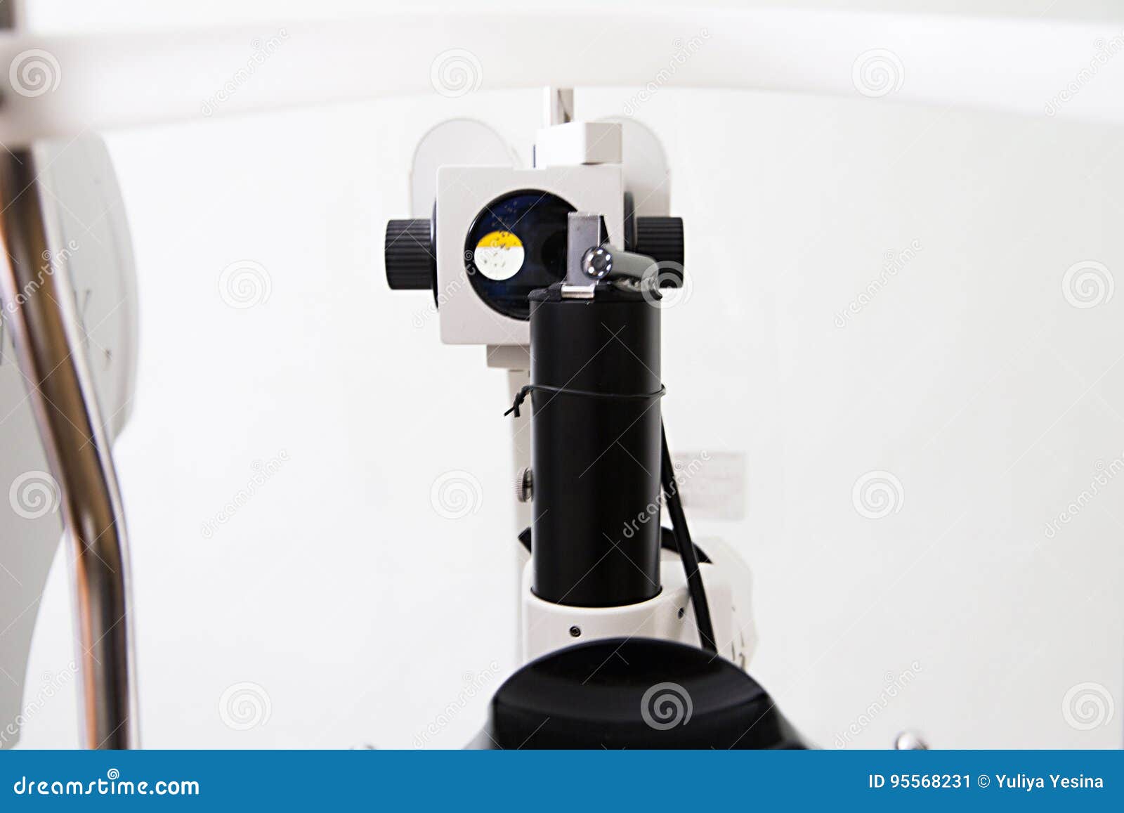 Modern Eye Testing Device Standing in the Lab Stock Image - Image of ...