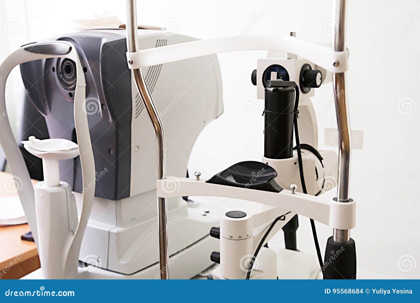 Modern Eye Testing Device Standing in the Lab Stock Photo - Image of ...