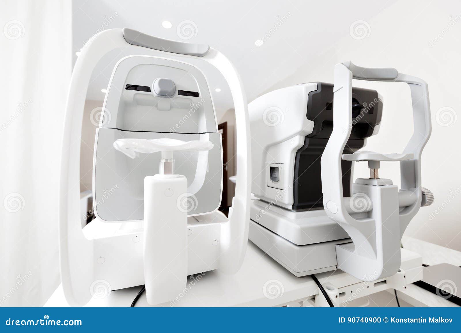 Modern Eye Testing Device Standing in the Lab. Tonometer in ...