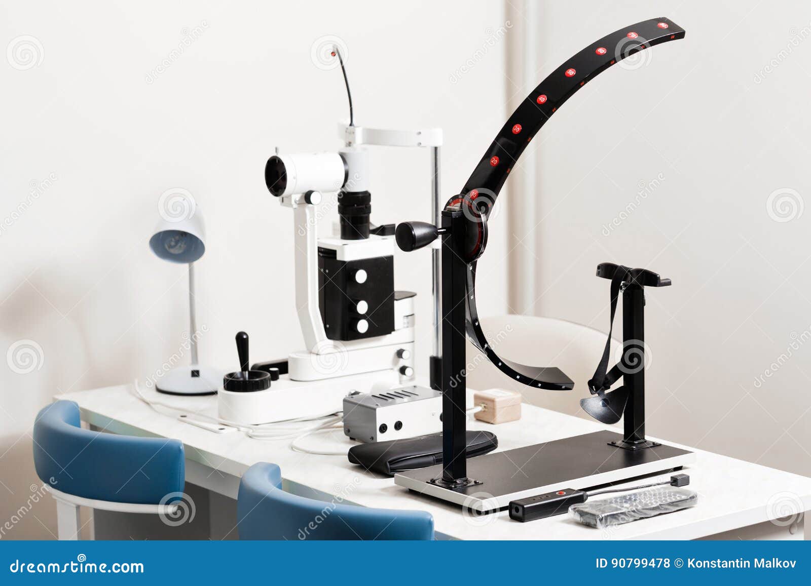 Modern Eye Testing Device Standing in the Lab. Tonometer in ...