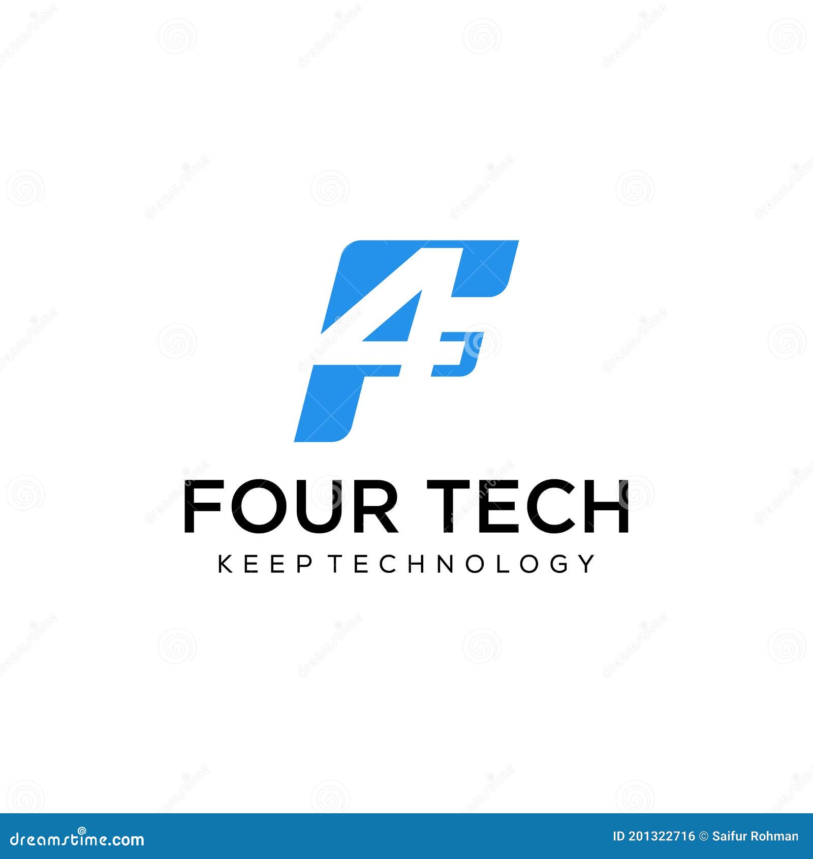 Modern F,4 sign stock vector. Illustration of elements - 201322716