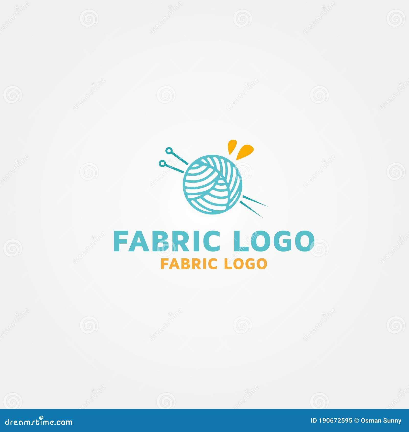 Modern Fabric Vector Logo Design Template Idea and Inspiration Stock ...