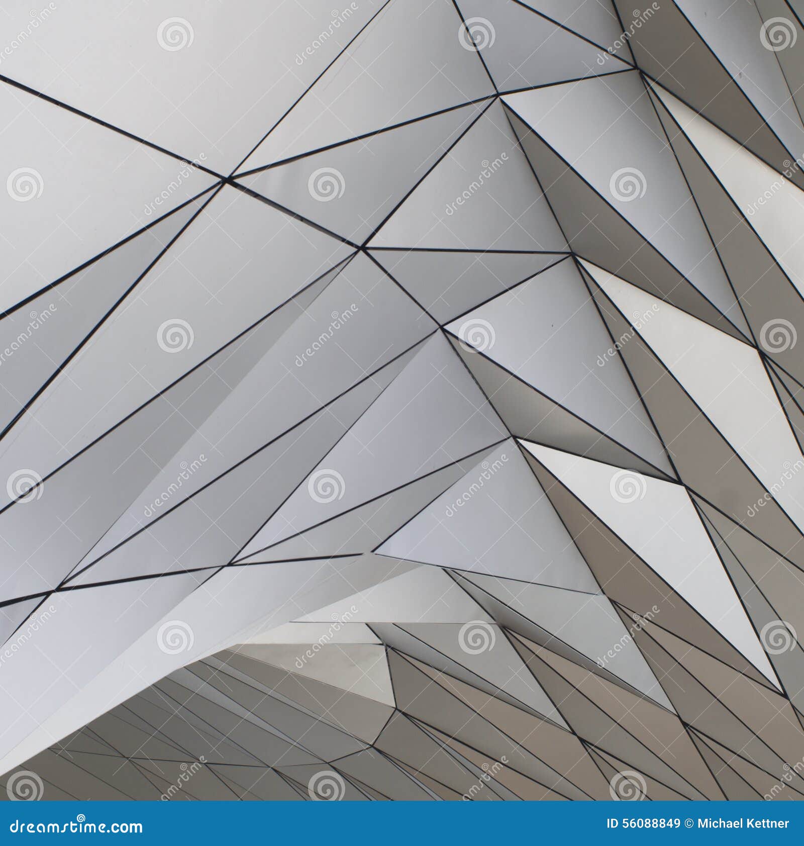 Modern Facade and Geometric Form Stock Image - Image of facade ...