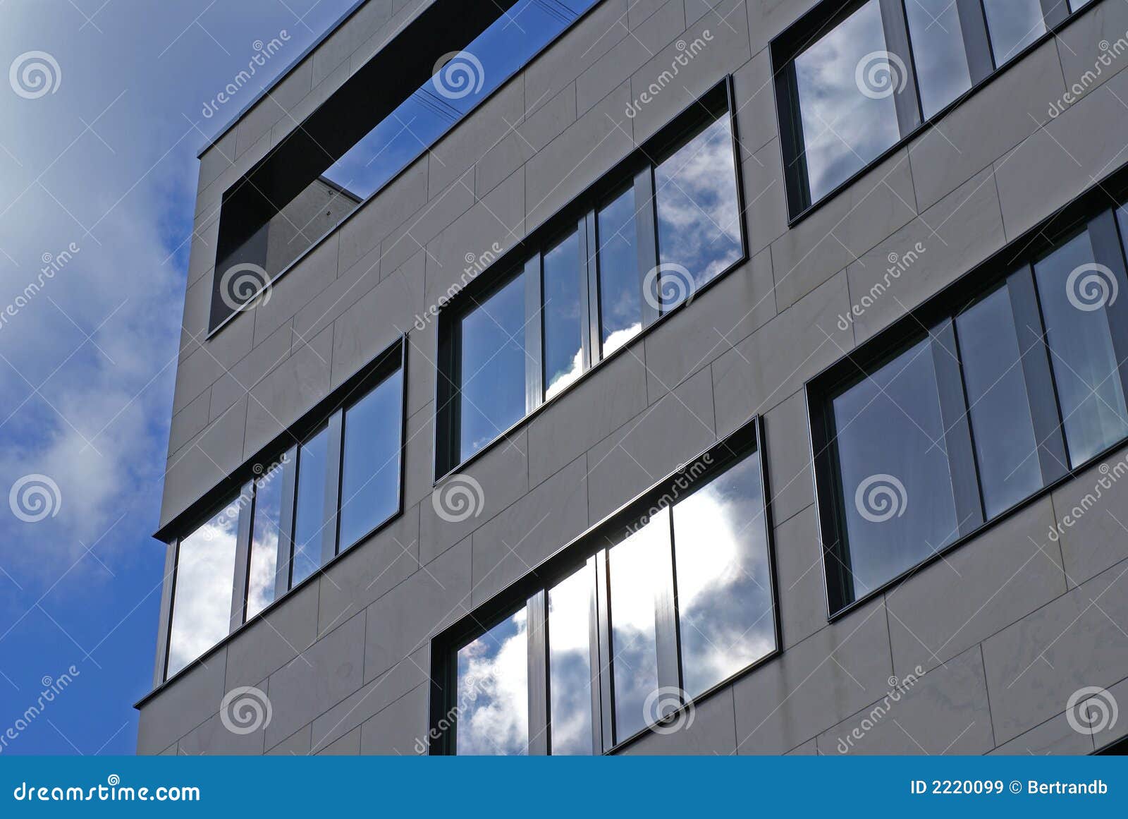 Modern Facade and Ominous Sky Stock Image - Image of anonymous ...