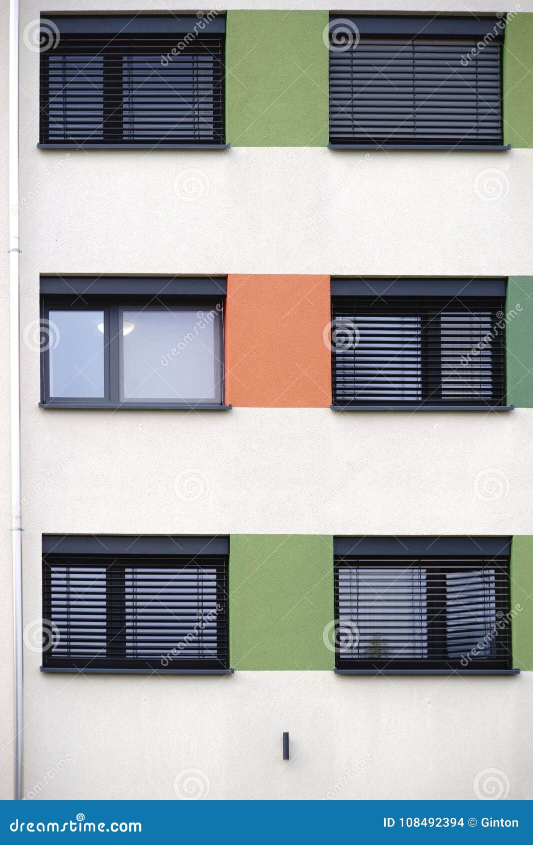 Modern window front stock photo. Image of metal, element - 108492394