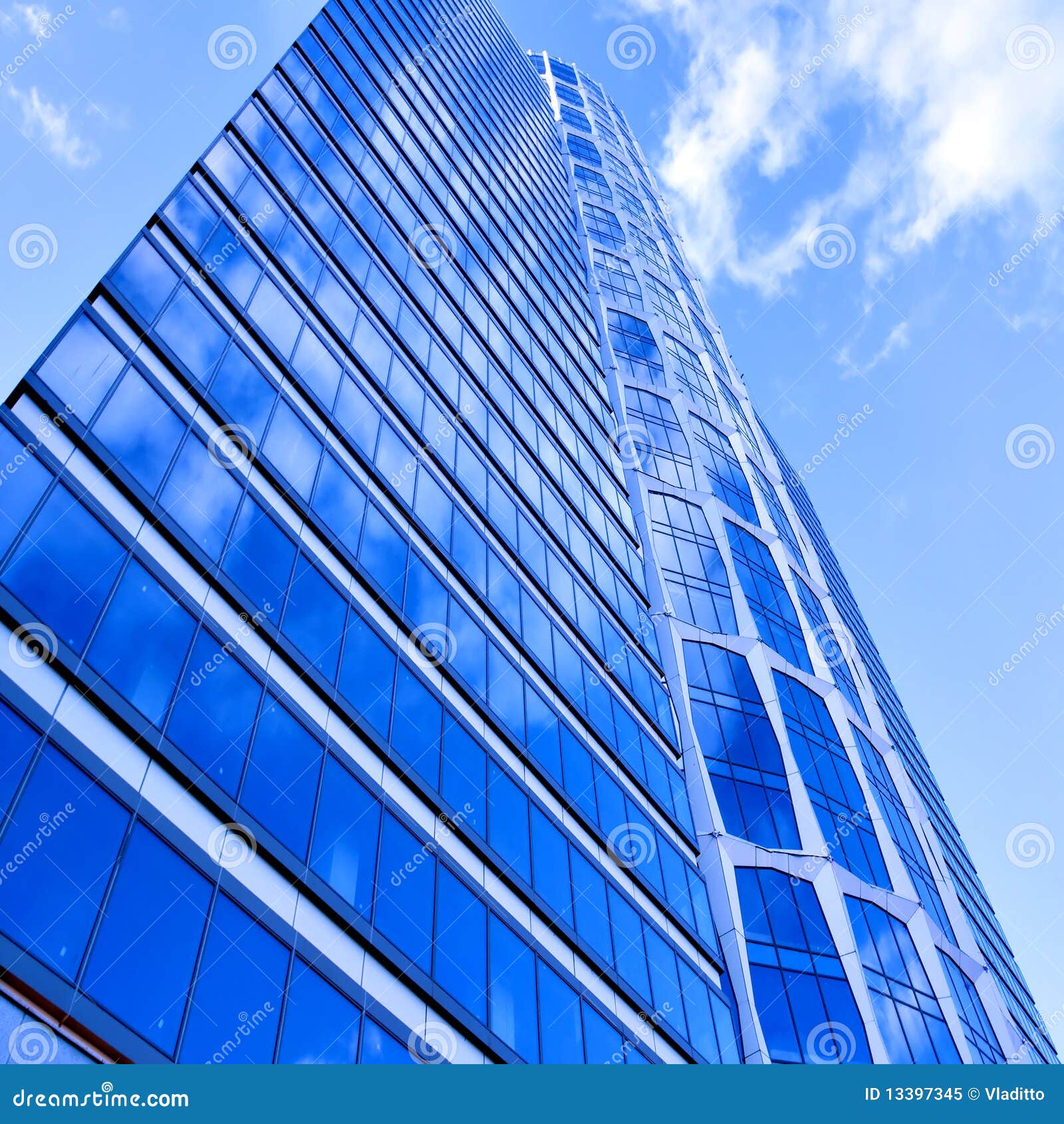 Modern Facade of Skyscraper Stock Image - Image of floor, futuristic ...