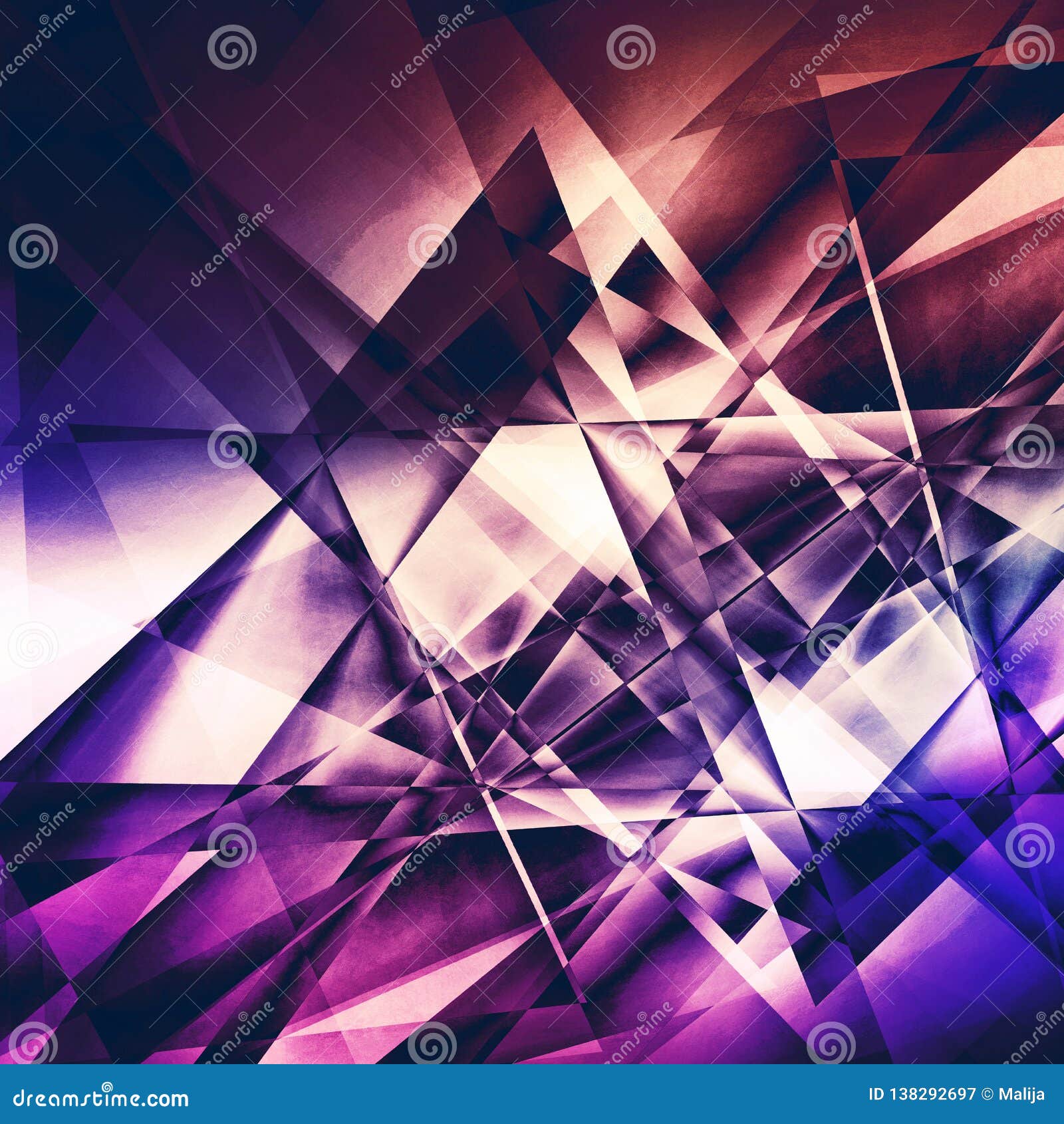 Modern Facet Background, Abstract Fractal Background with Triangle ...