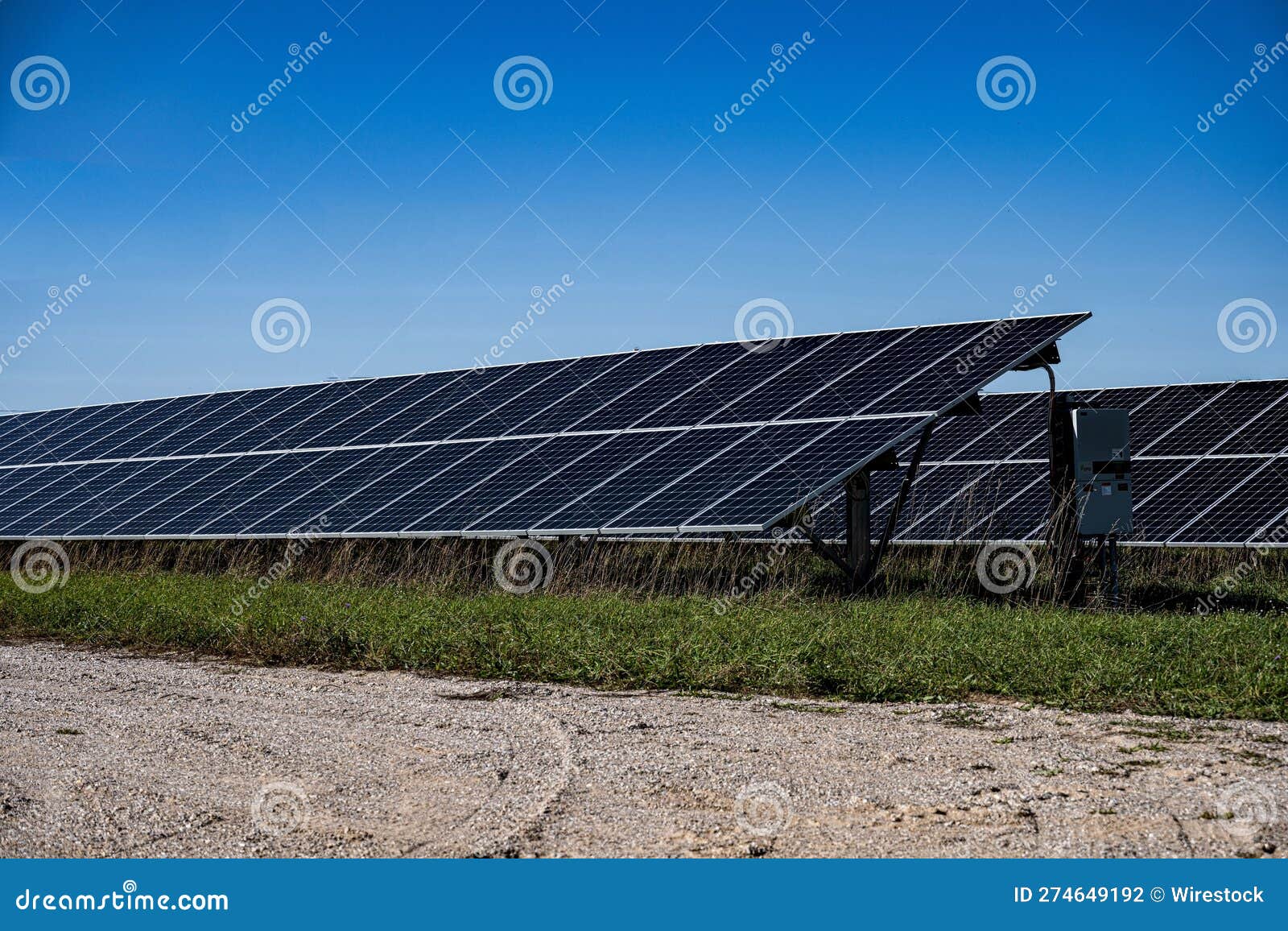 Modern Facility, with a Row of Solar Panels Remaining, Standing in ...
