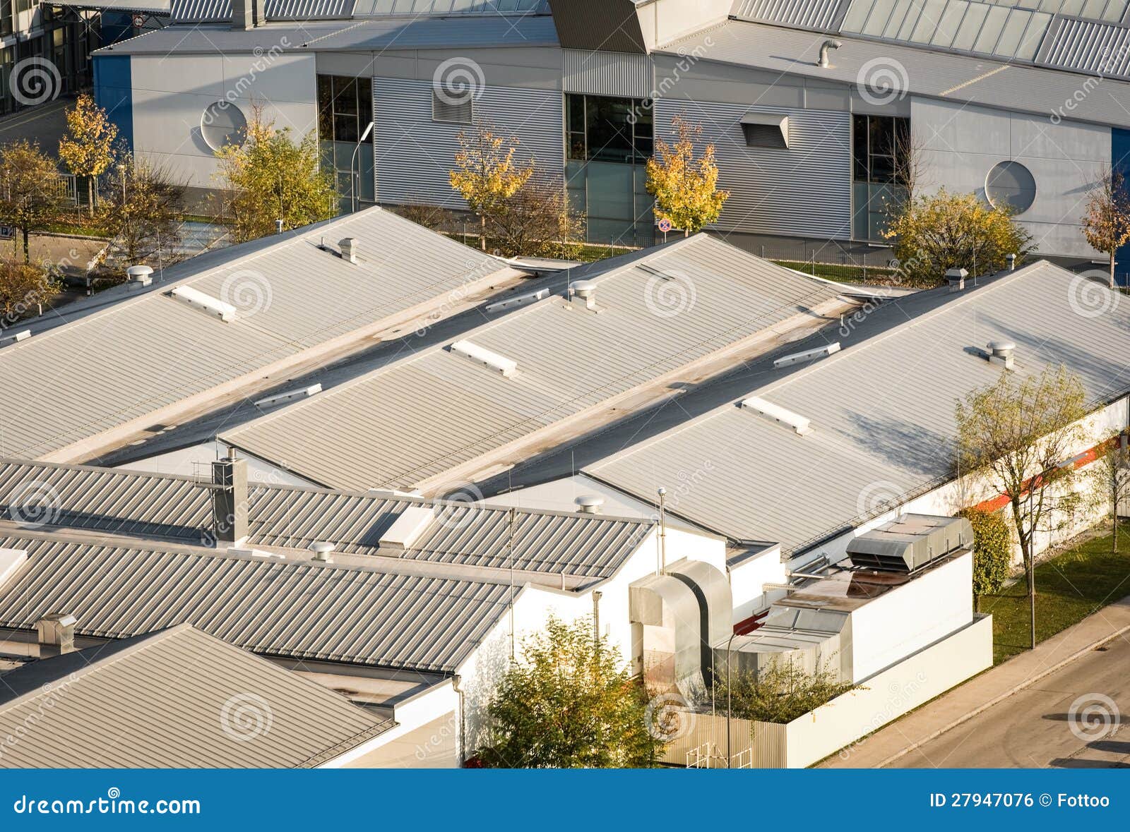 Modern factory stock photo. Image of metallic, empty - 27947076