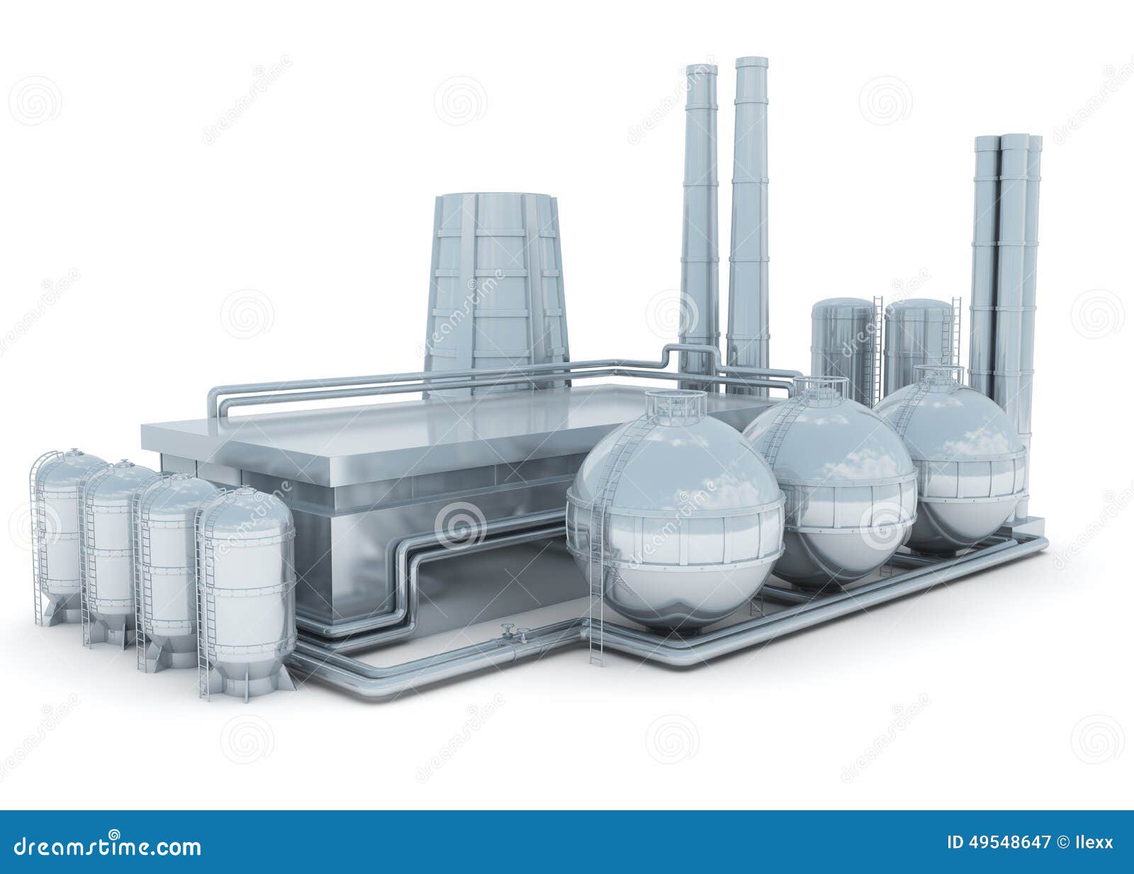 Modern factory stock illustration. Illustration of clear - 49548647