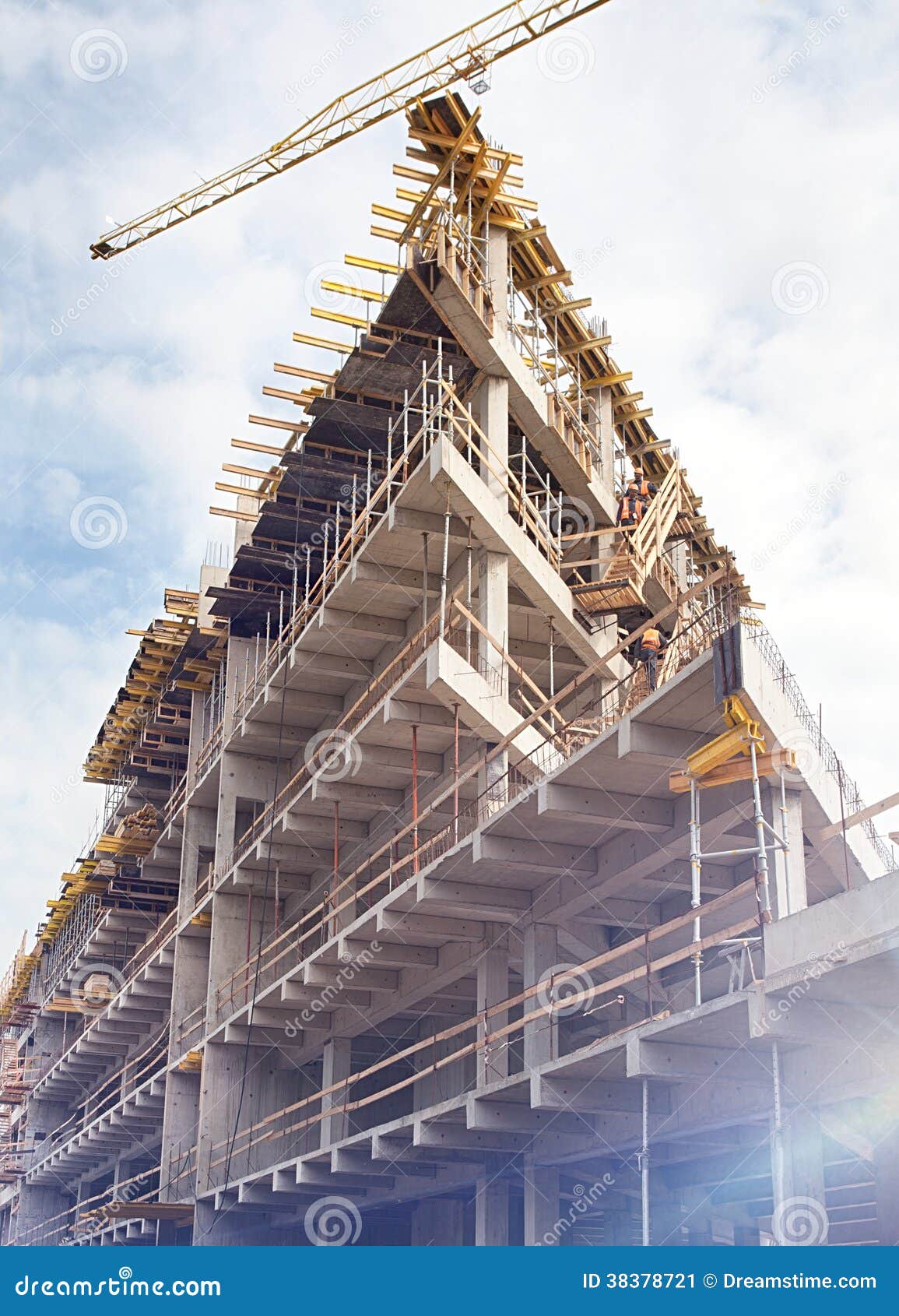 Modern Factory Construction Site Stock Image - Image of estate ...