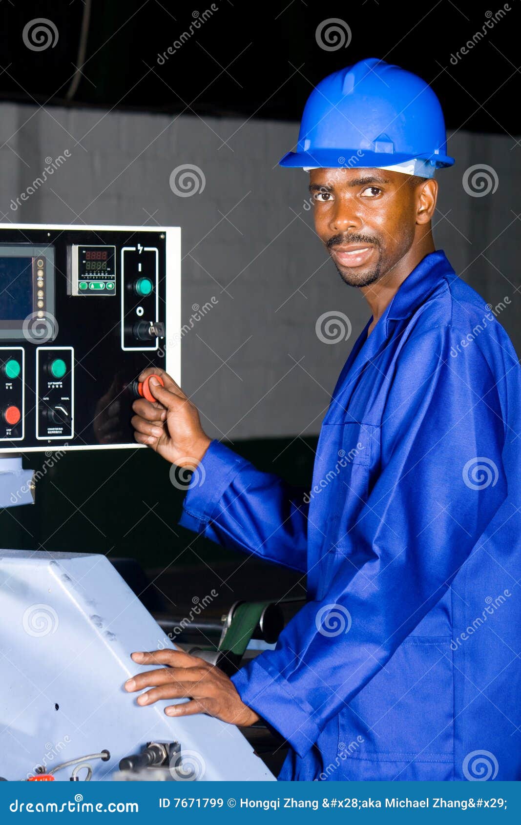 Modern factory worker stock image. Image of plant, automatic - 7671799