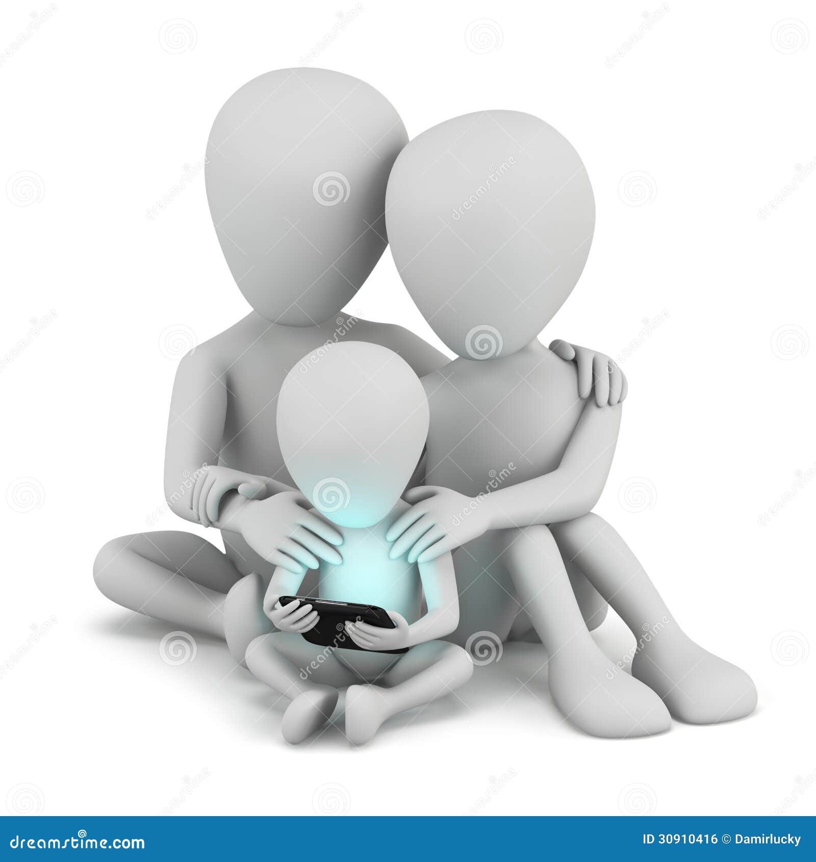 Modern Family Cartoon Vector | CartoonDealer.com #30492249