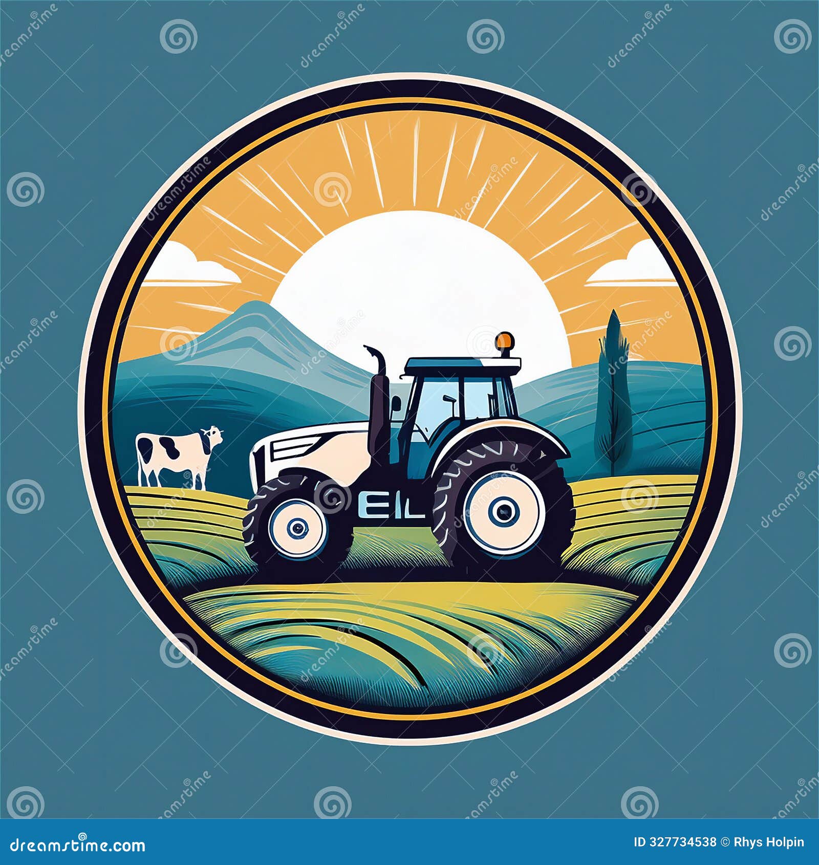 A Farm logo concept stock illustration. Illustration of advertising ...