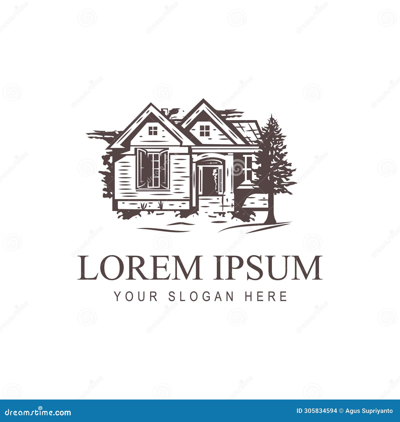 Modern Farmhouse Logo with a Rustic Style Design Concept Stock Vector ...