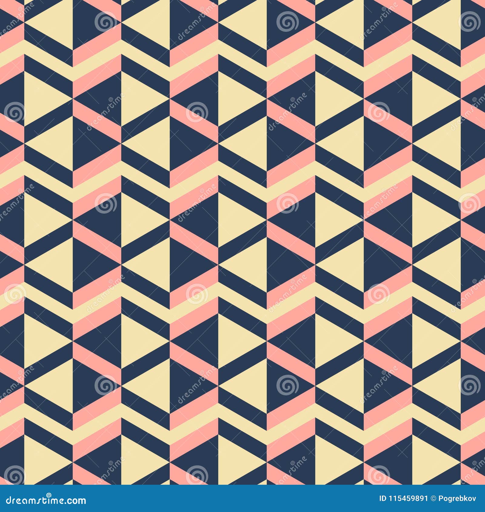 Modern Fashion Diamond Shaped Seamless Pattern Stock Vector ...