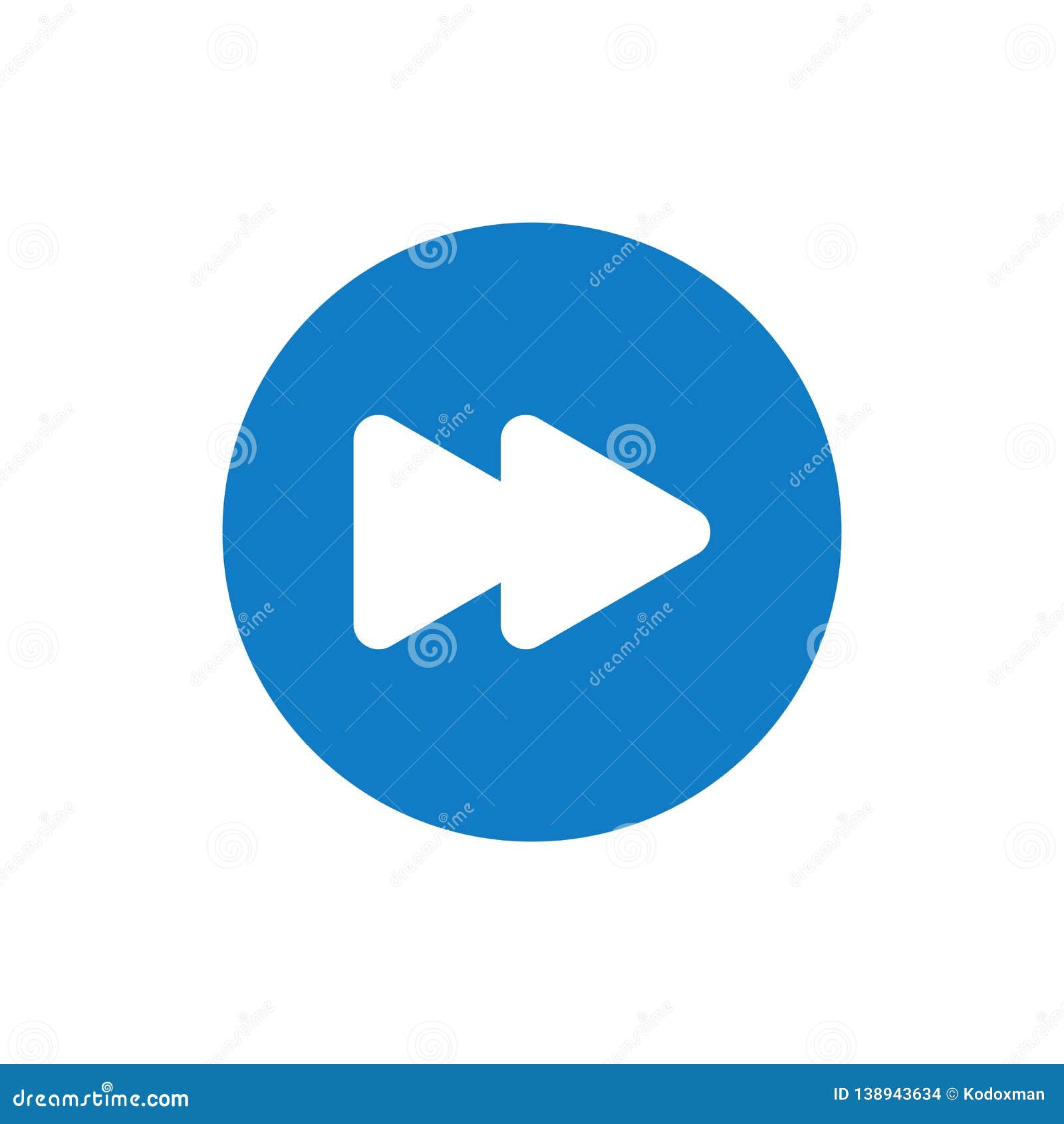 Modern Fast Forward Icon Button Logo Stock Vector - Illustration of ...