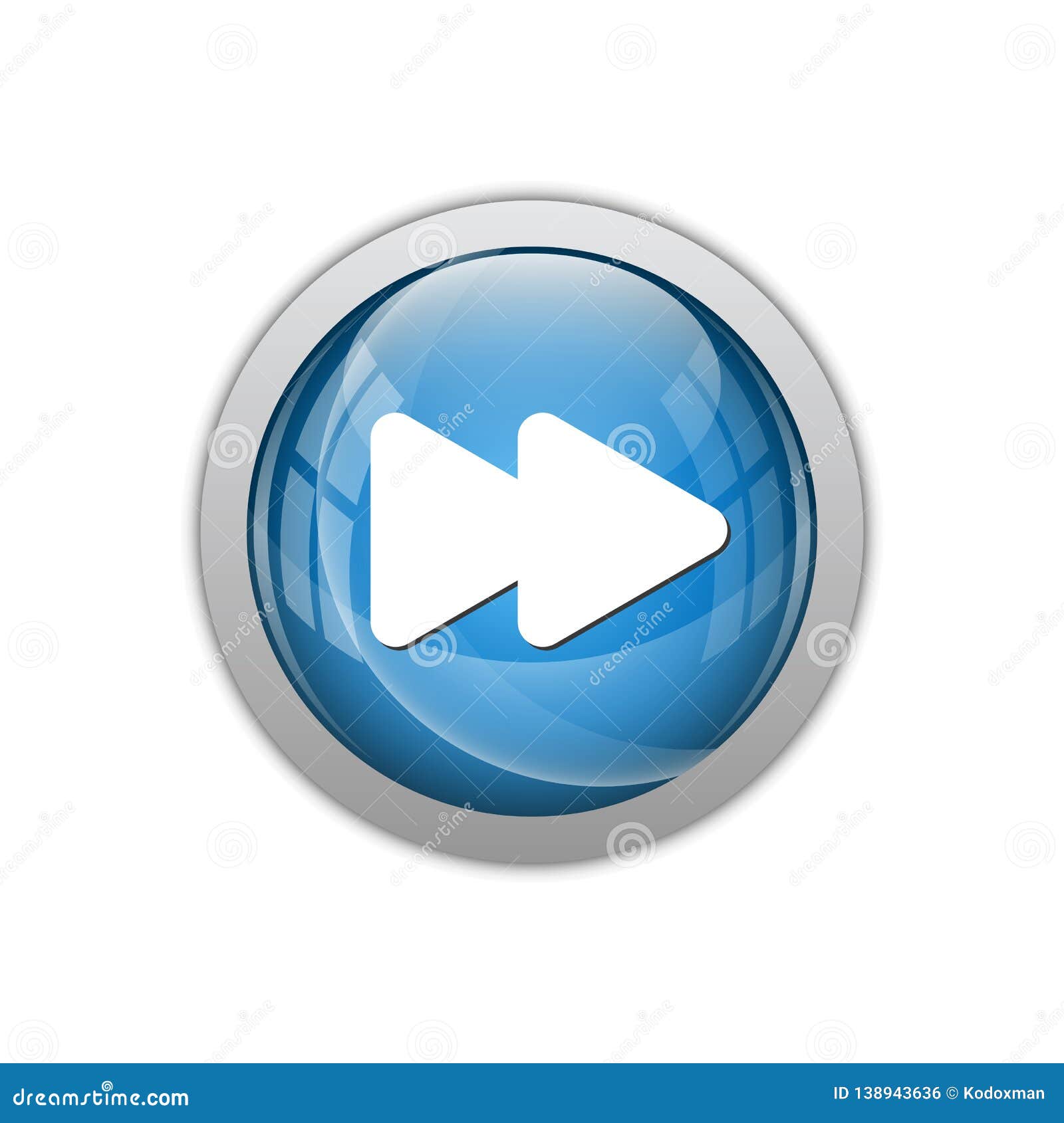 Modern Fast Forward Icon Button Logo Stock Vector - Illustration of ...