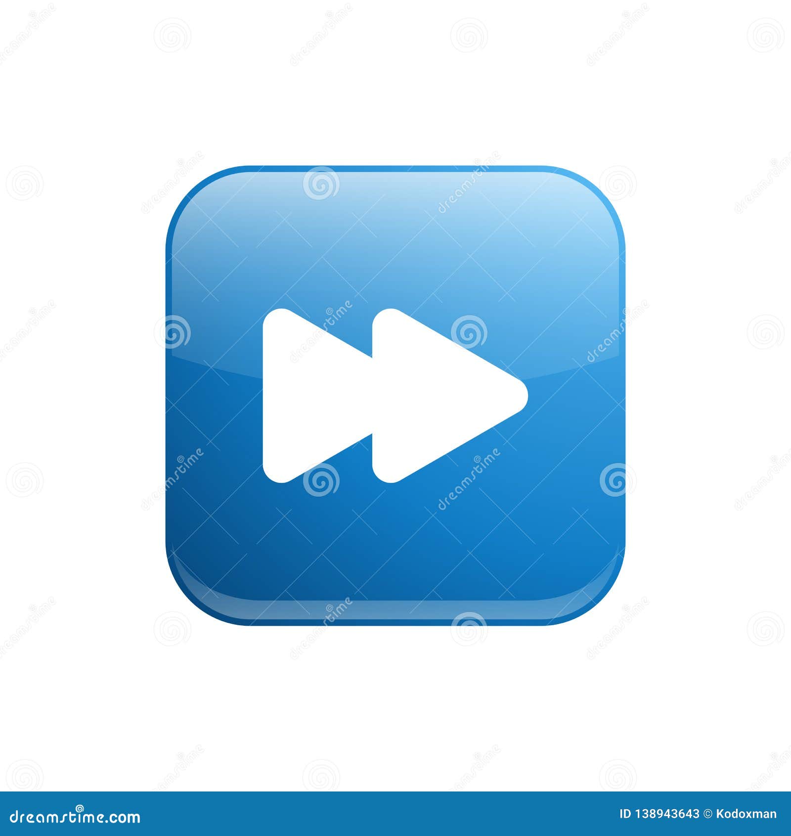 Modern Fast Forward Icon Button Logo Stock Vector - Illustration of ...