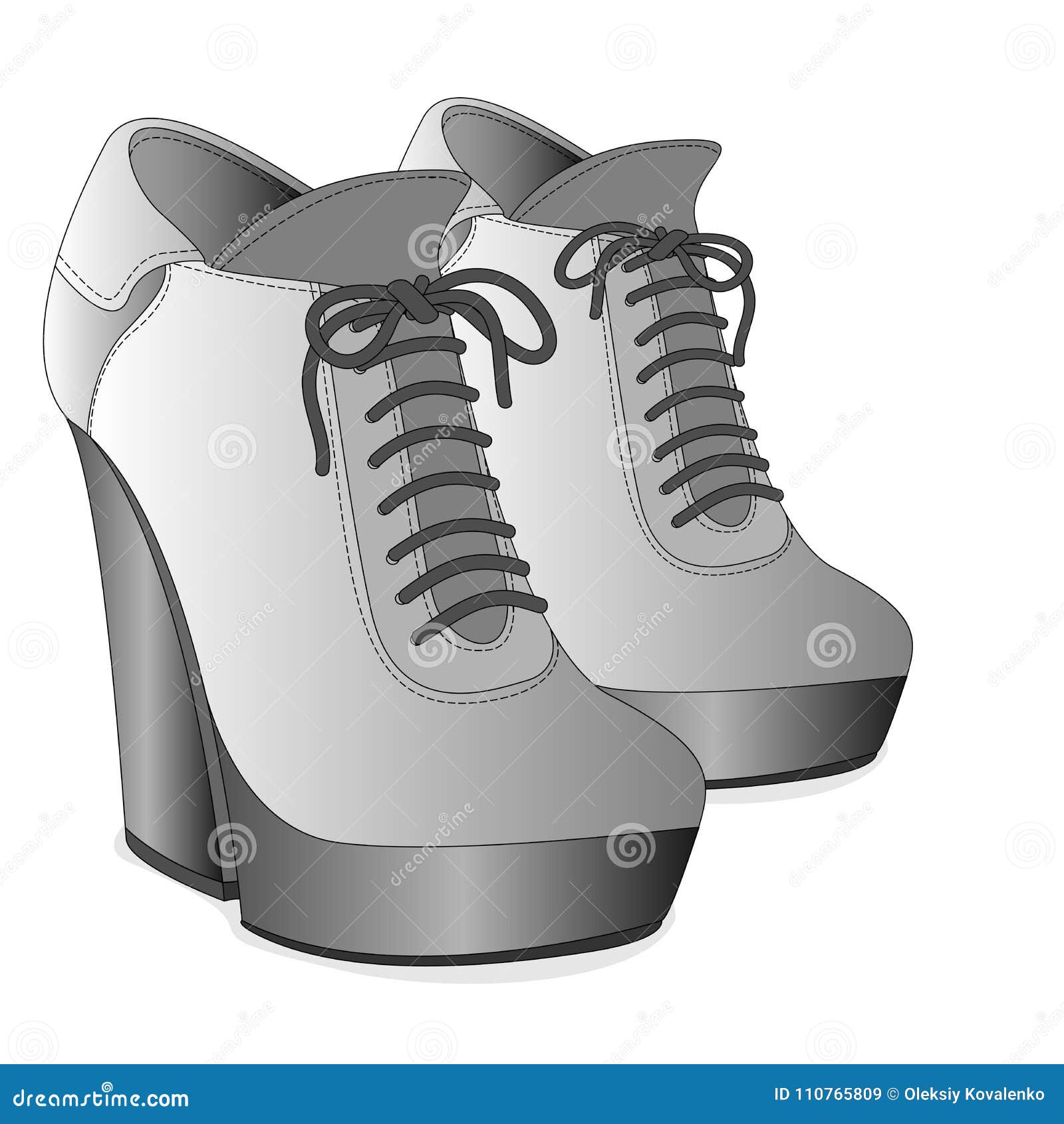 Modern Female Ankle Boots Isolated Stock Vector - Illustration of ...