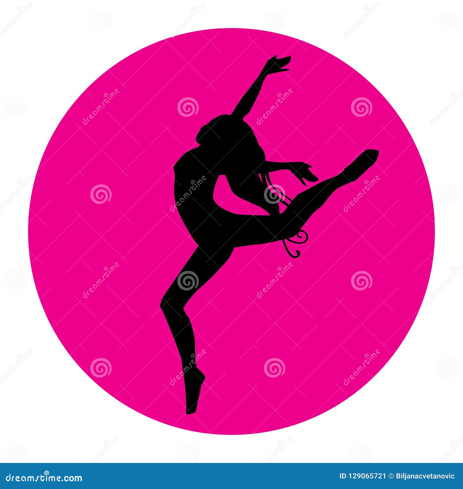 Freedom dancer stock vector. Illustration of balance - 129065721