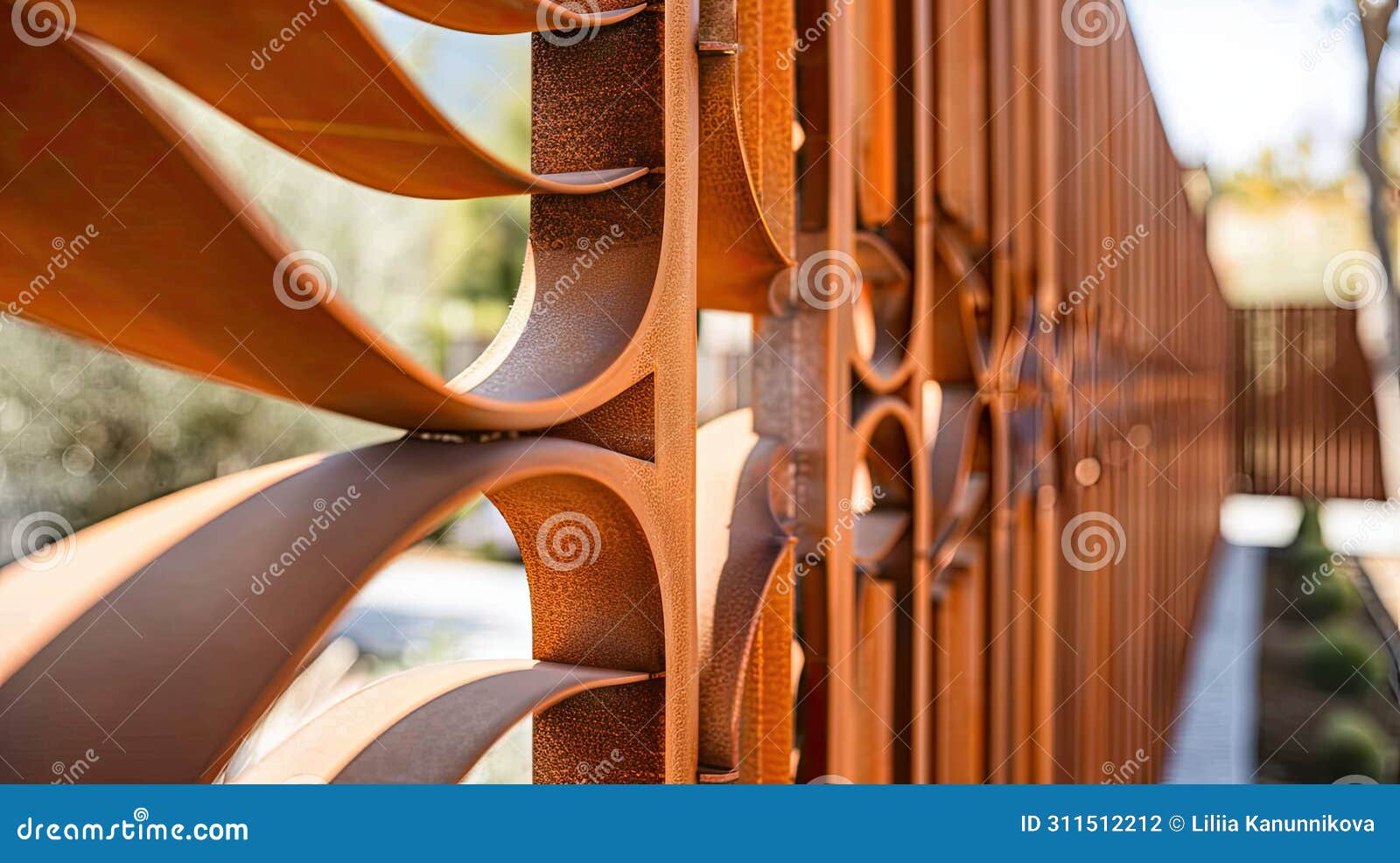 A Modern Fence, Emphasizing Its Sleek Materials and Geometric Patterns ...