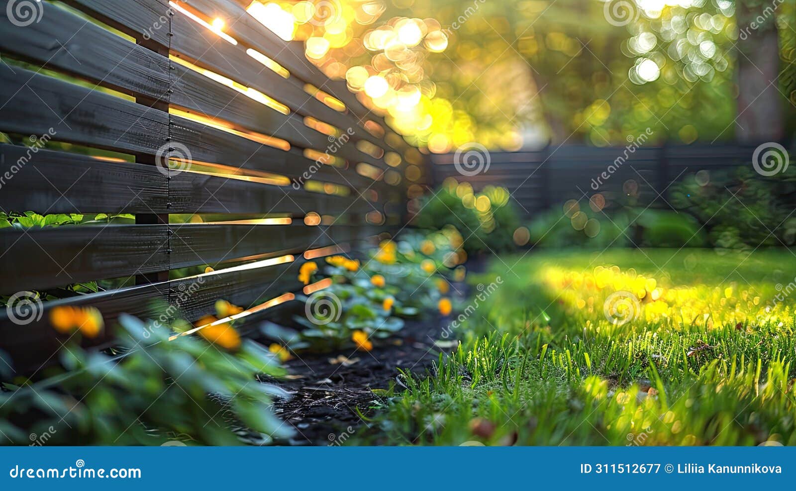 A Modern Fence, Emphasizing Its Sleek Materials and Geometric Patterns ...