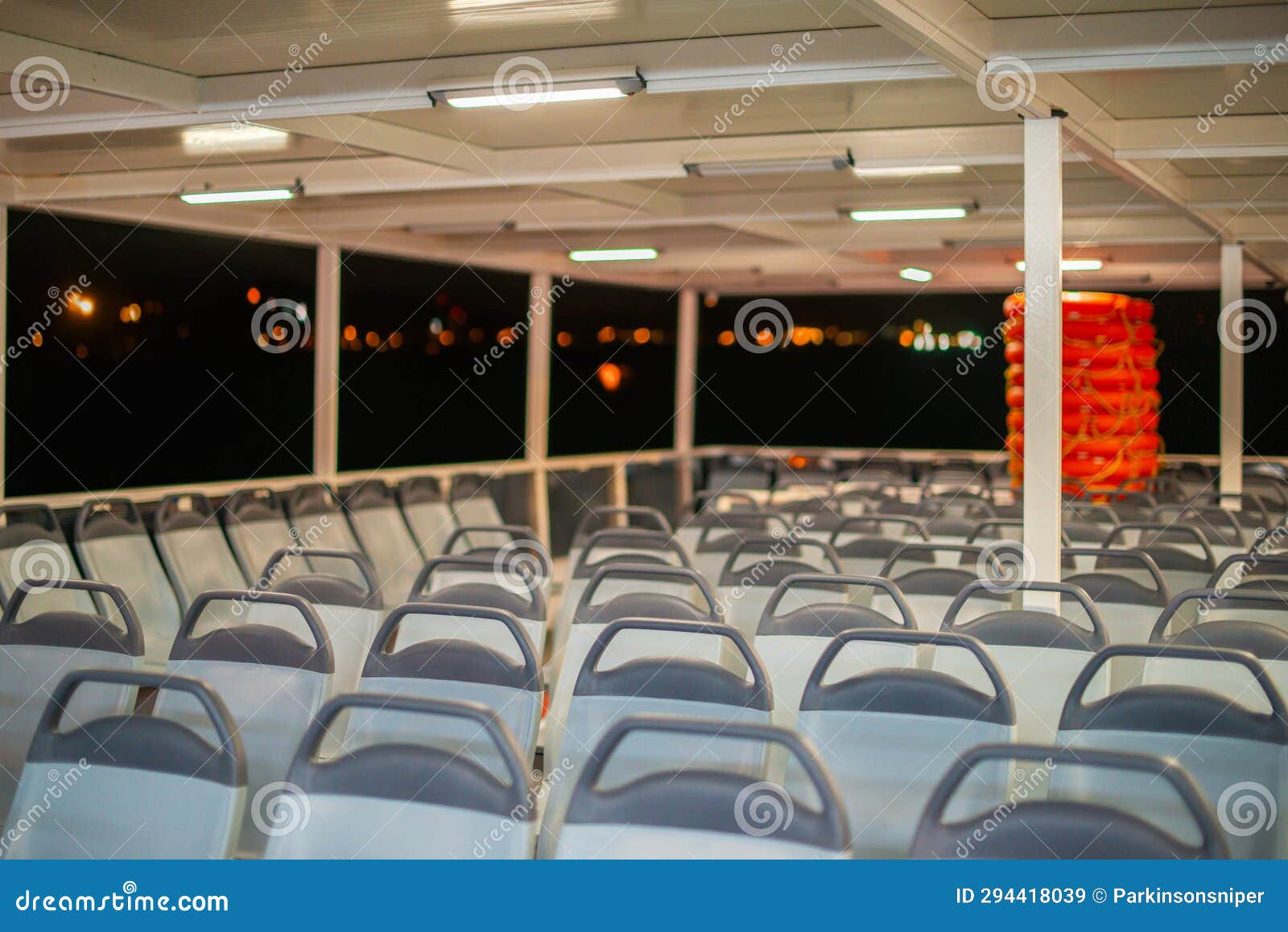 Modern Ferry Seating Arrangement Stock Image - Image of maritime ...