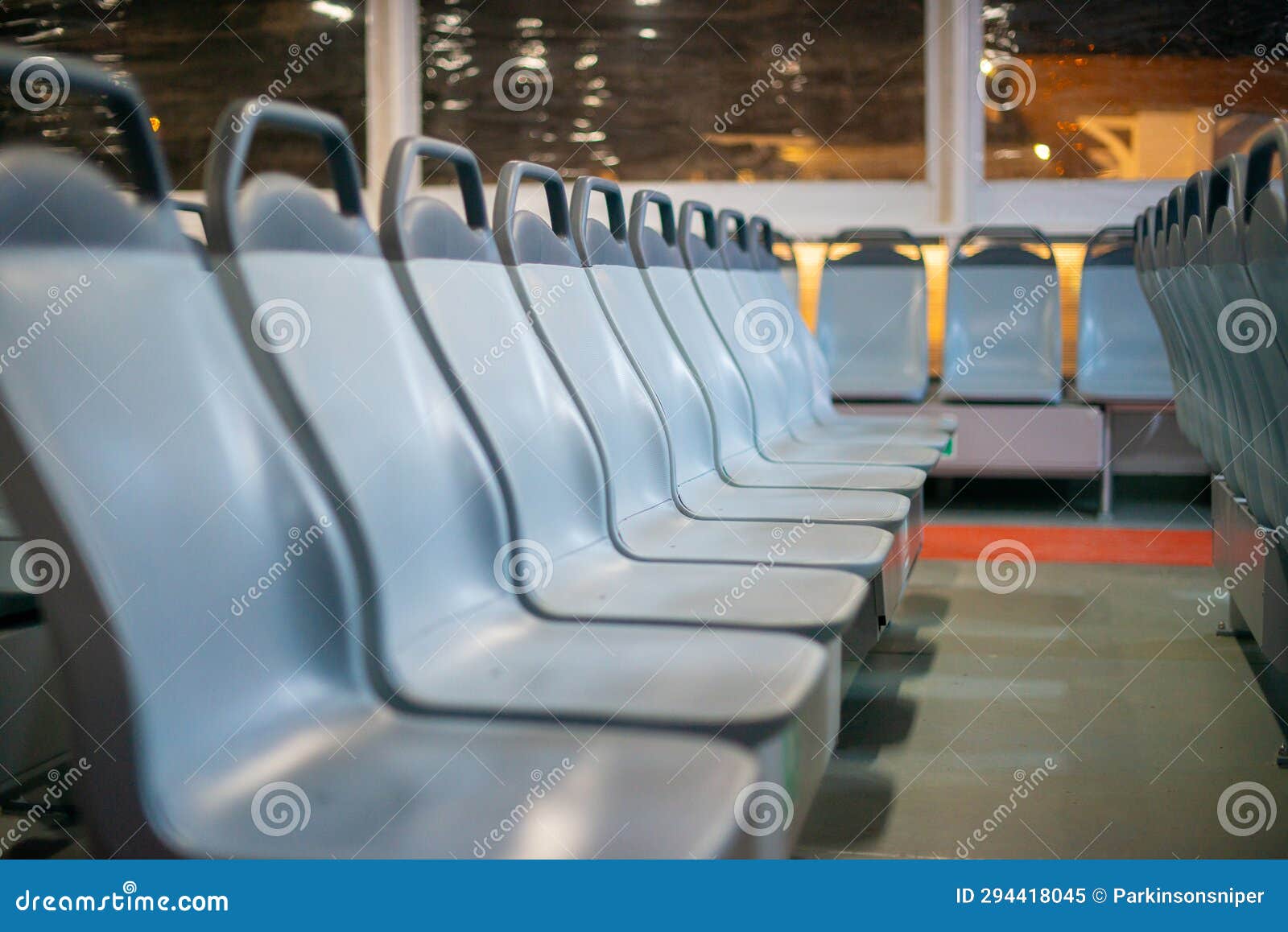 Modern Ferry Seating Arrangement Stock Image - Image of lighting ...