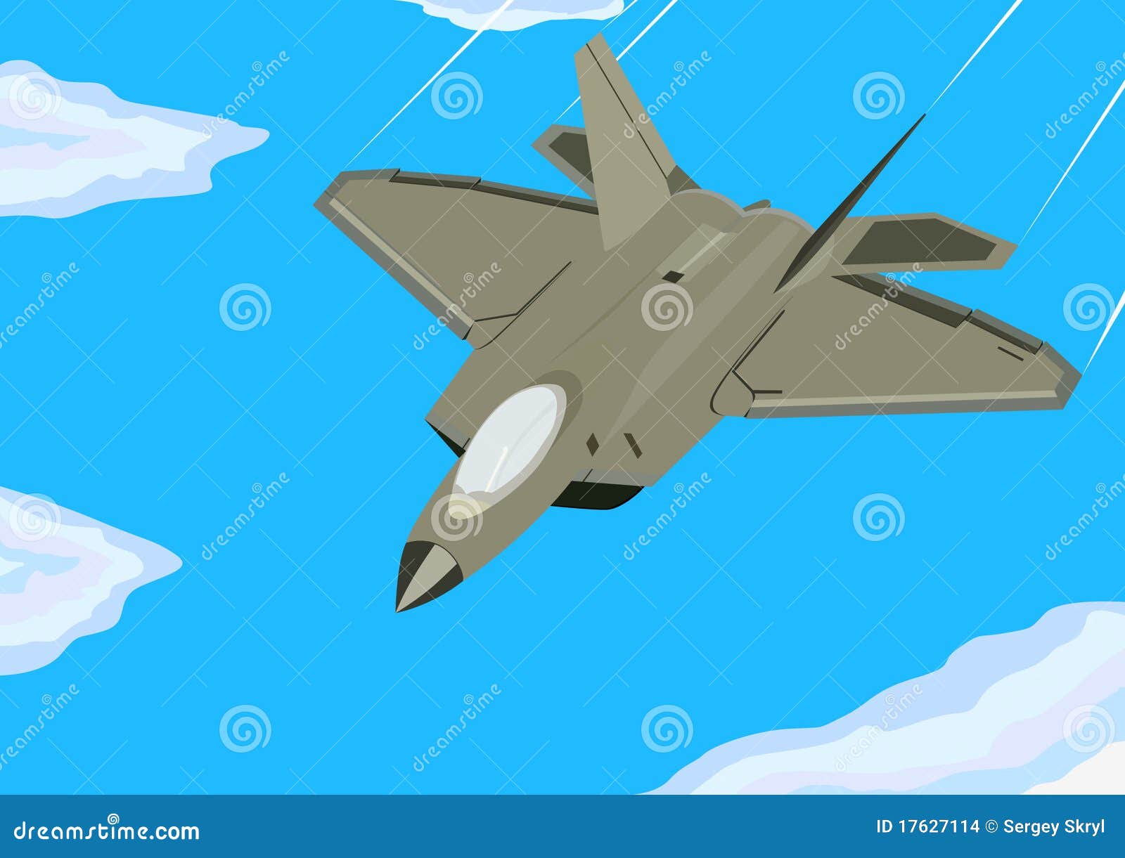 Modern Fighter Jet Breaks The Supersonic Barrier. Ai Generated Royalty ...