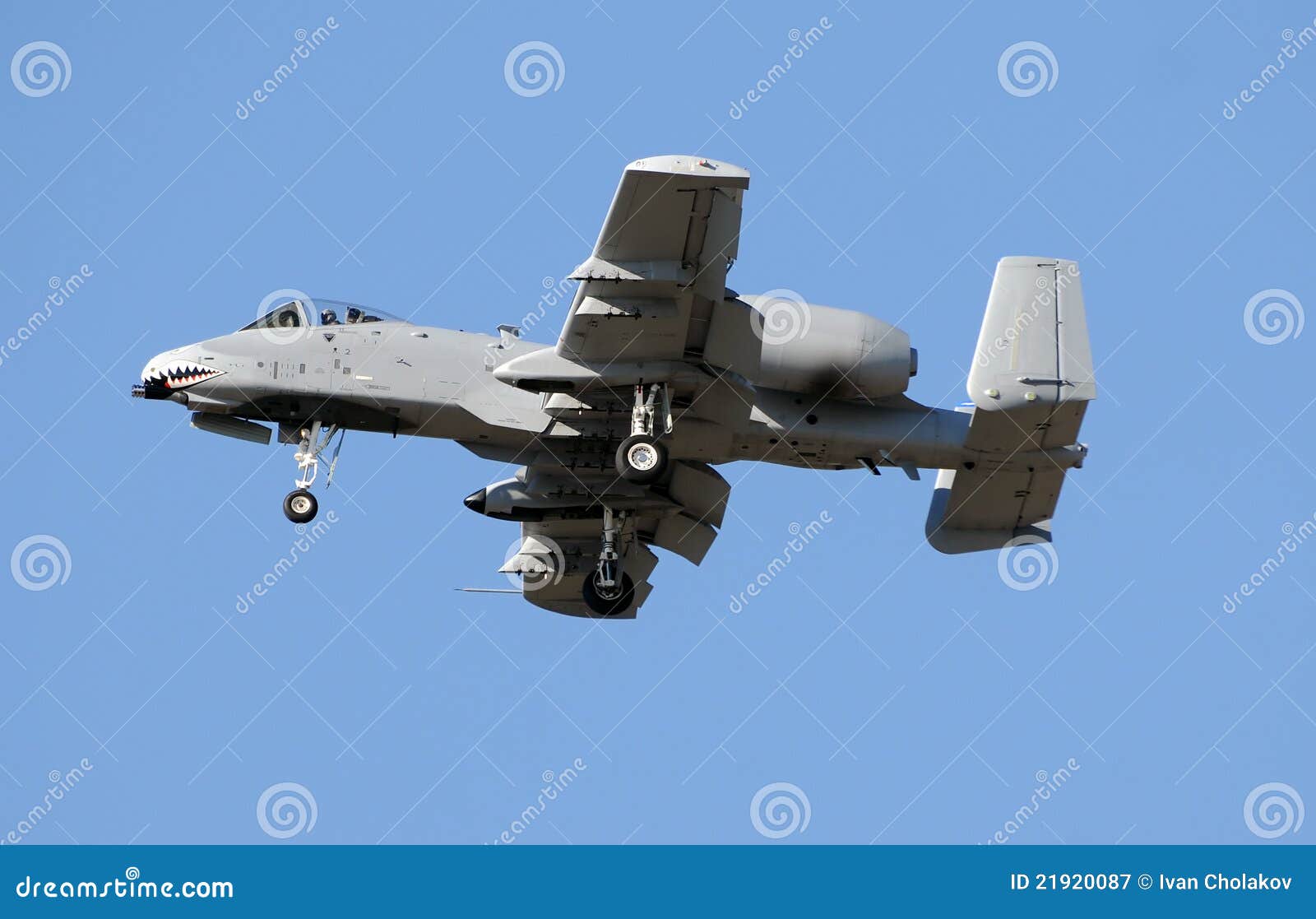 Modern Gunship Fighter Jet Royalty-Free Stock Photo | CartoonDealer.com ...