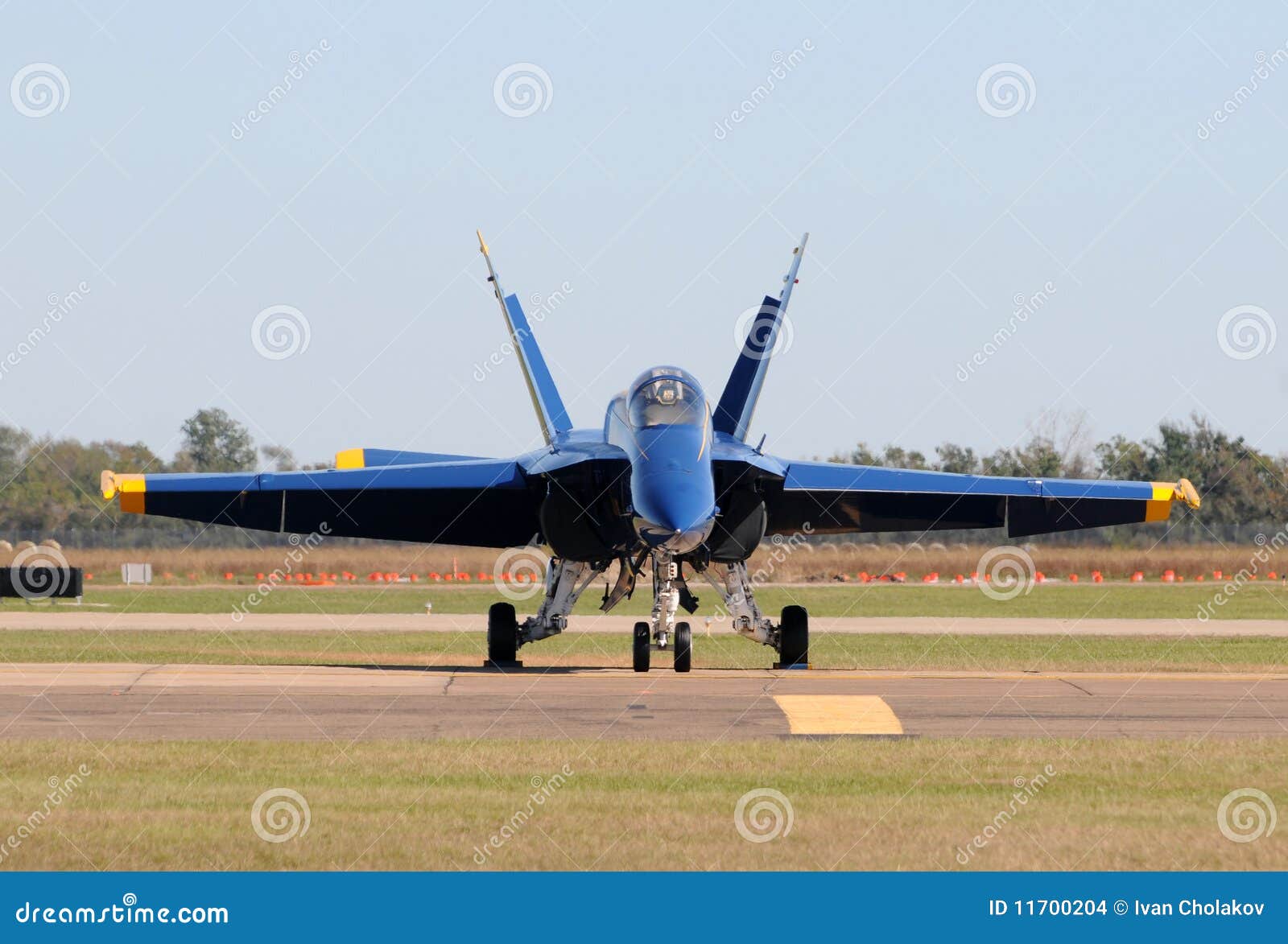 Modern Fighter Jet Front View Stock Photo - Image of defense, parked ...