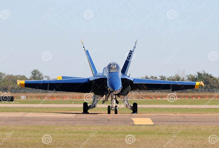 Modern Fighter Jet Front View Stock Photo - Image of defense, parked ...