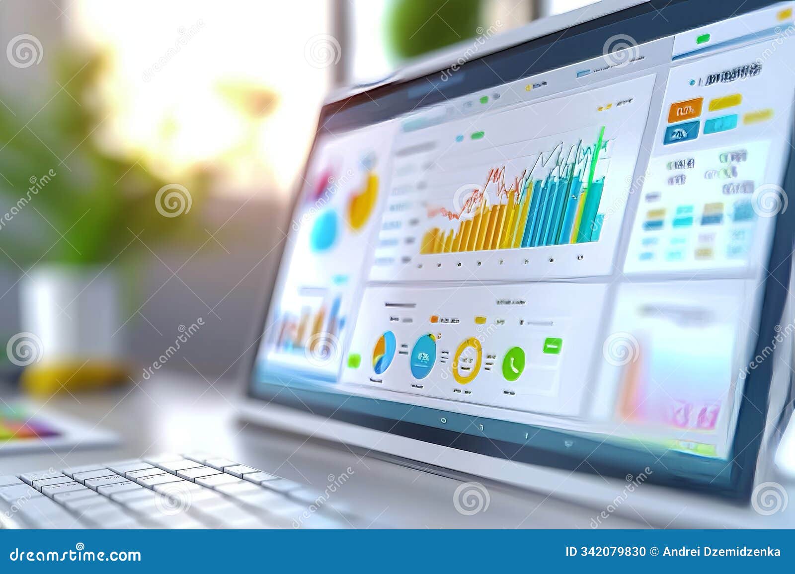 A Modern Financial Application Interface Template with Chart and HUD ...