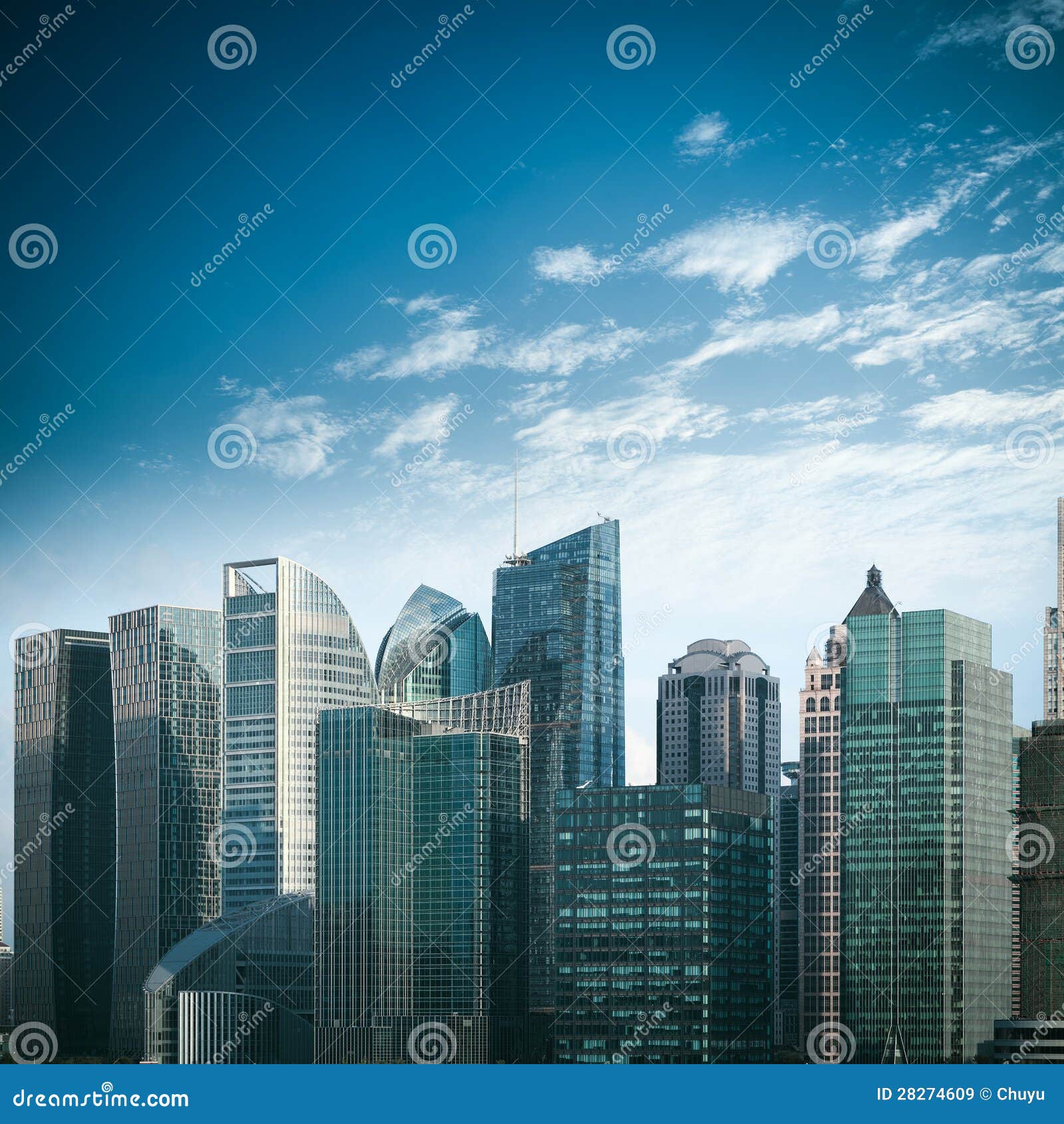 Modern Financial Buildings in Shanghai Stock Image - Image of asian ...