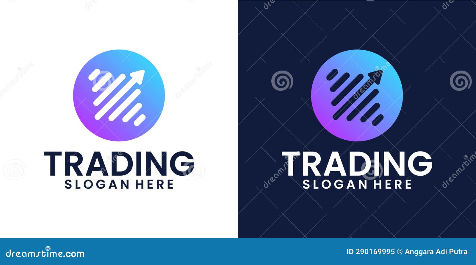 Modern Financial Trading Logo Design Inspirations Stock Vector ...