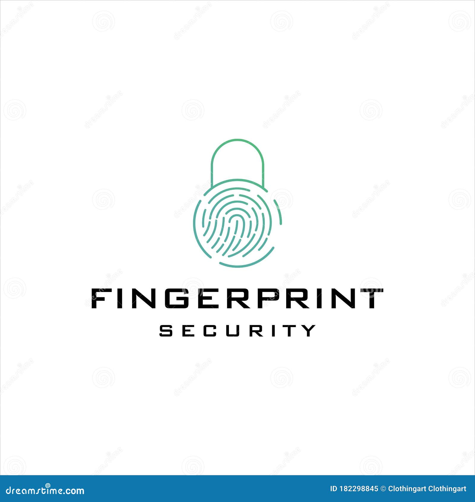 Modern Fingerprint Scan With Charts, Futuristic Tech Ui Concept On Blue ...
