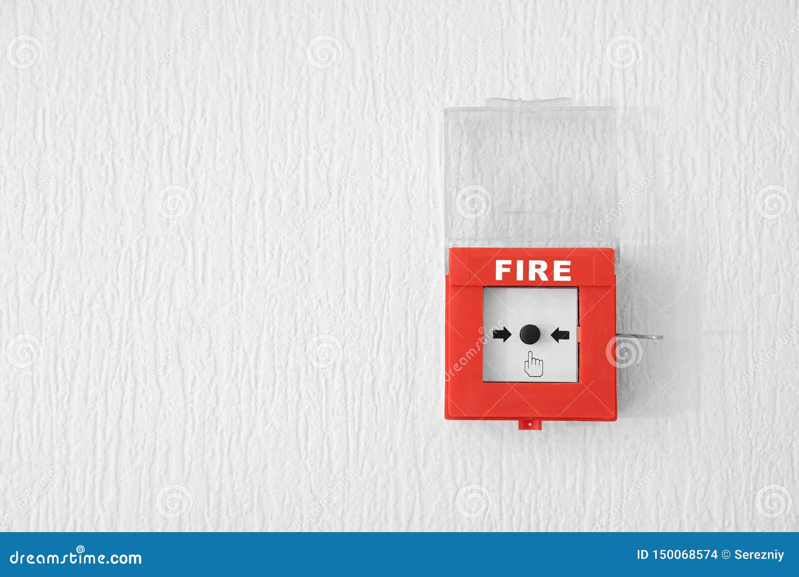 Modern Fire Call Point on Wall Indoors Stock Photo - Image of attention ...