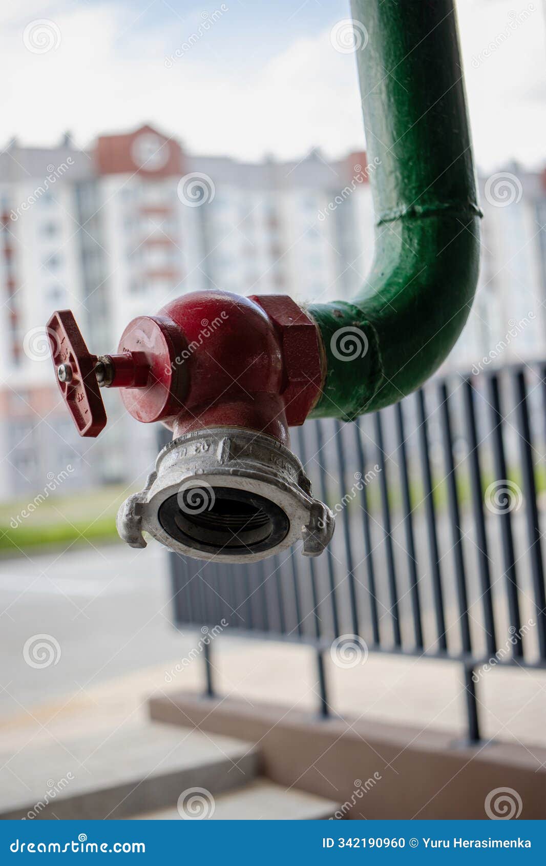 Modern Fire Hydrant Installed in a Residential Complex for Enhanced ...