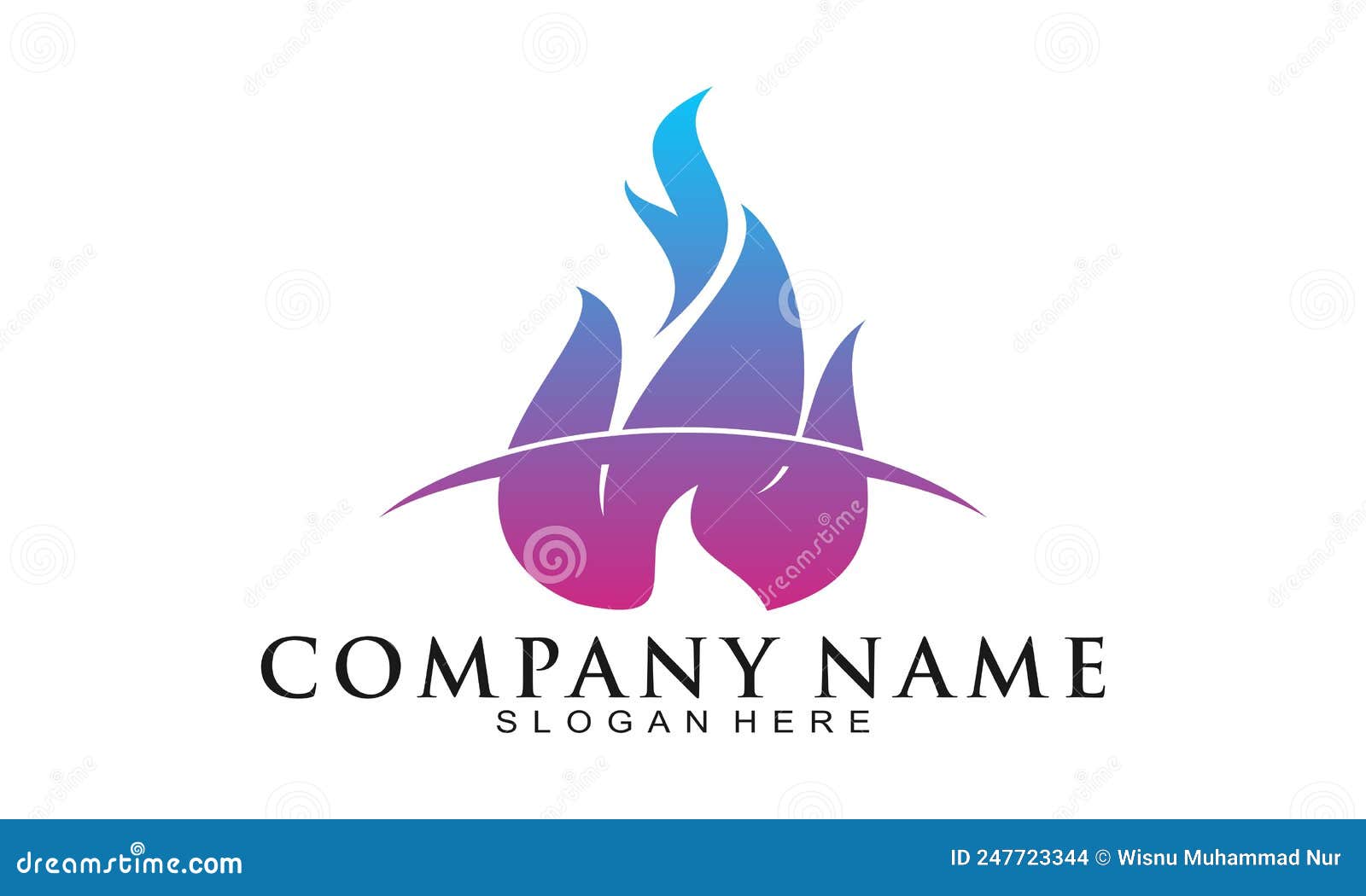 Modern Fire Illustration Vector Logo Stock Vector - Illustration of ...
