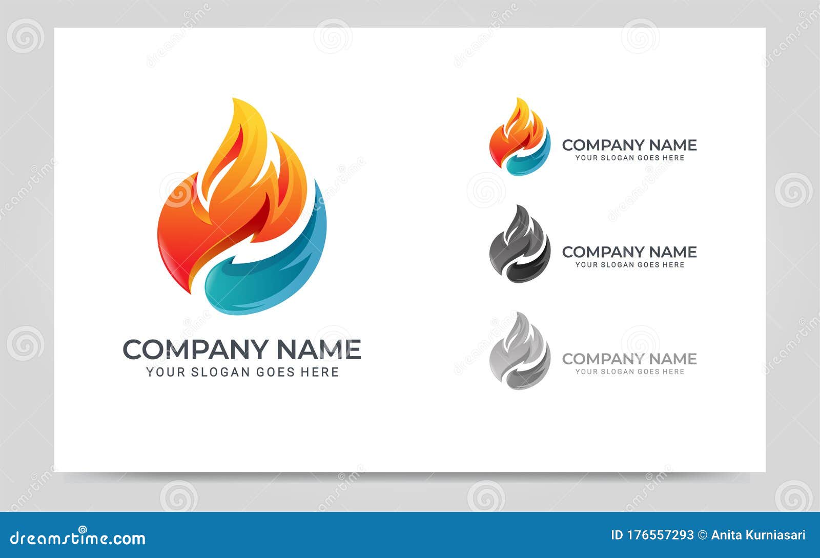 Modern Fire Logo Design Vector Illustration Stock Vector - Illustration ...