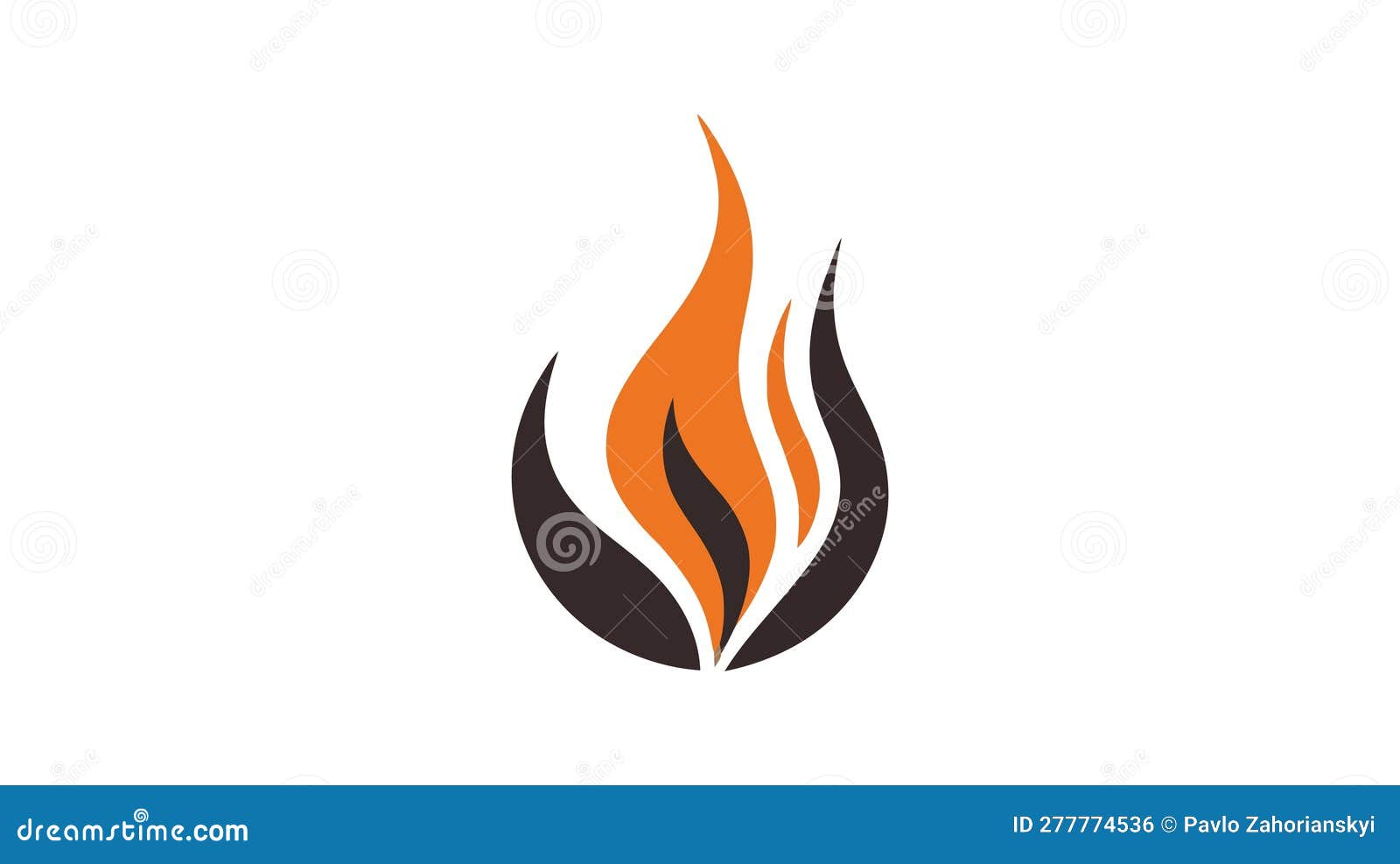 Modern Fire Logo or Icon Design. Vector Illustration on White ...