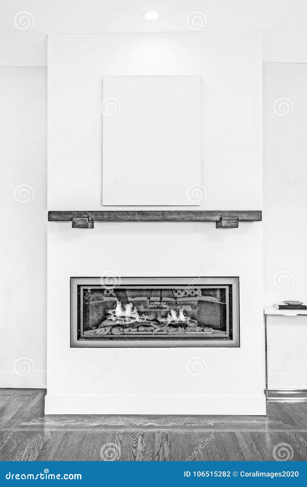 Modern Fire Place - Illustration Stock Photo - Image of built, district ...