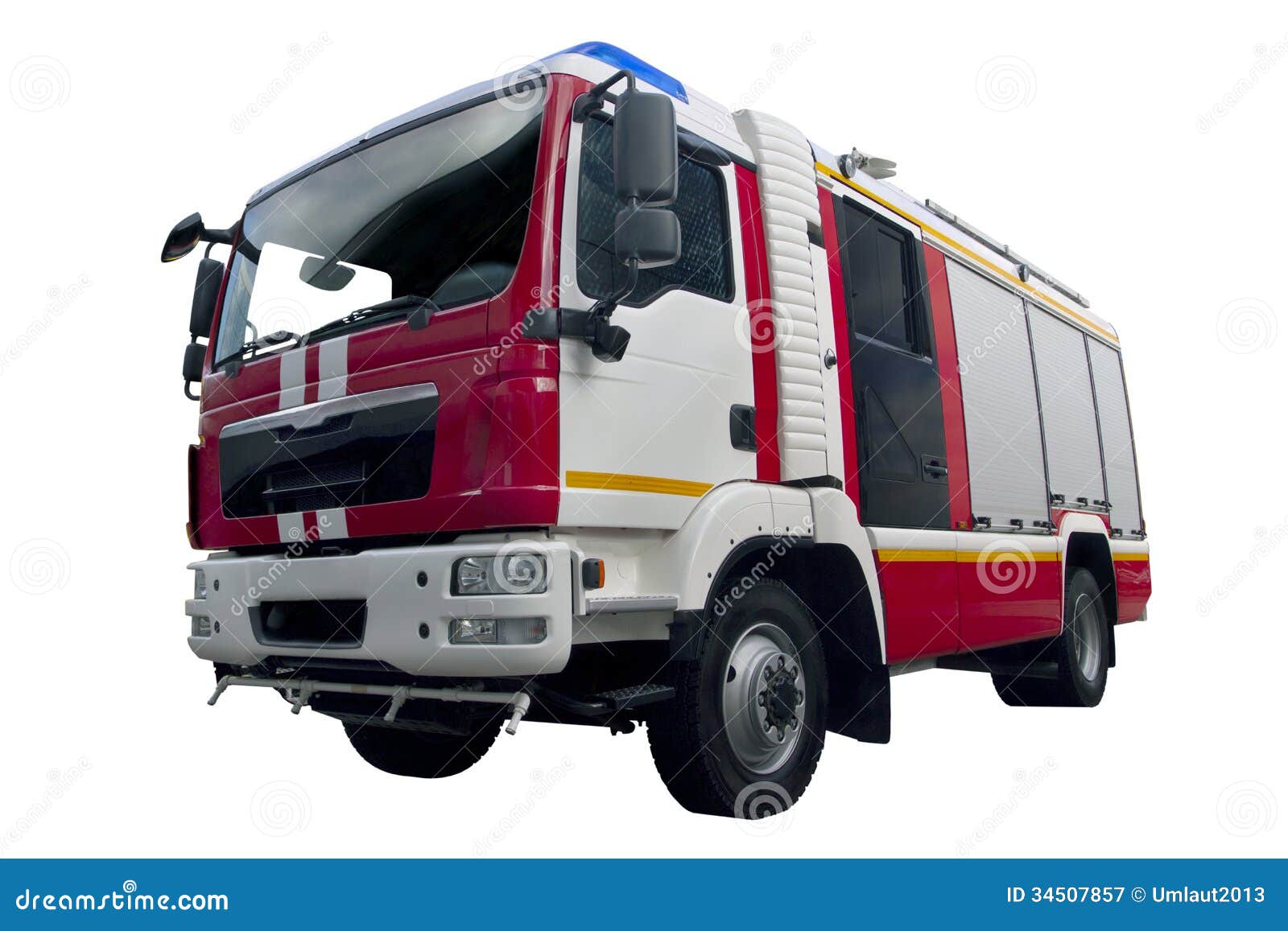 Modern fire truck stock image. Image of cabin, services - 34507857
