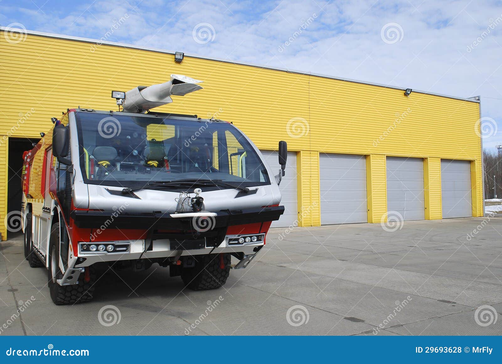 Modern firefighting truck stock photo. Image of brigade - 29693628